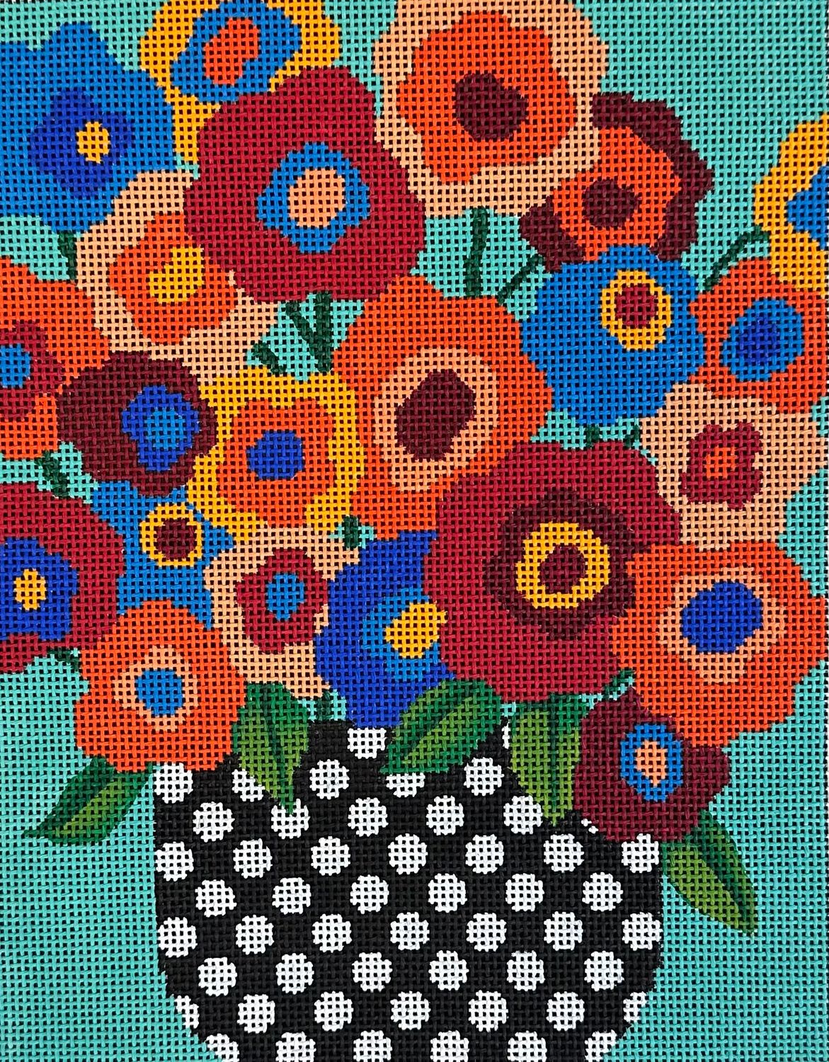 Flowers For My Friend (Handpainted by CBK) – Needlepoint Canvases ...