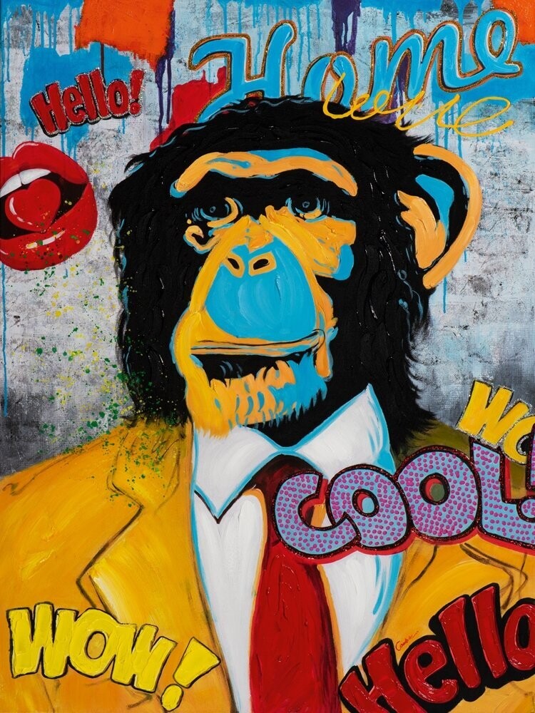 Tableau singe pop art