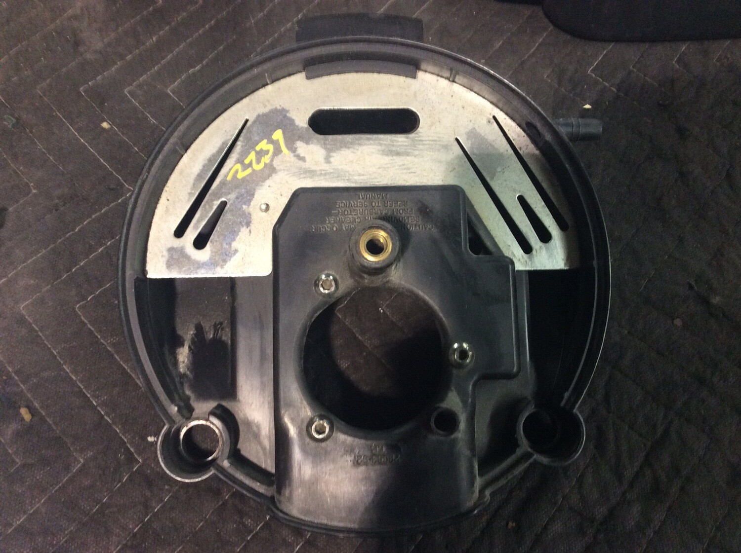 AIR CLEANER BACK PLATE, fits HARLEY FLHT, WITH BAFFLE PLATE 29083-92