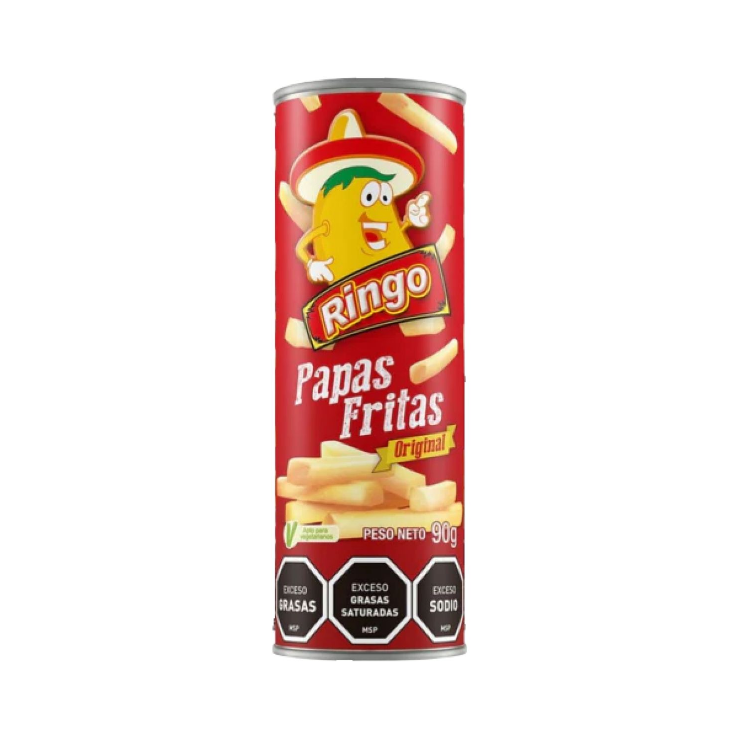 Snack Ringo Papas en Bastones Clásicas Tubo 90 g