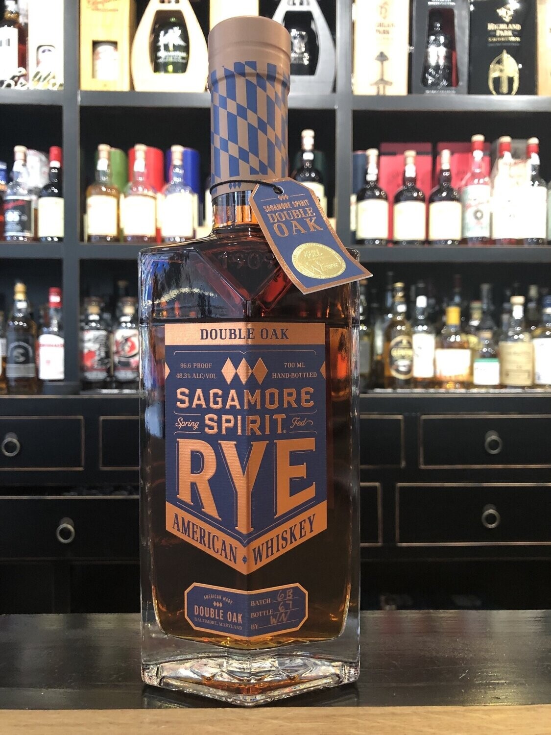 Sagamore Spirit Straight Rye Double Oak mit 0,7l und 48,3%