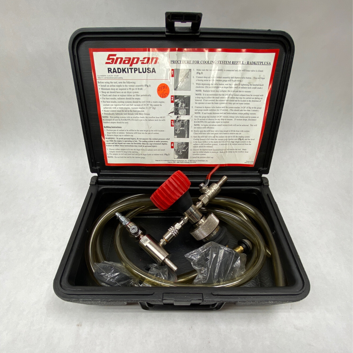 Snap On Radiator/Cooling System, RADKITPLUSA - Shop - Tool Swapper