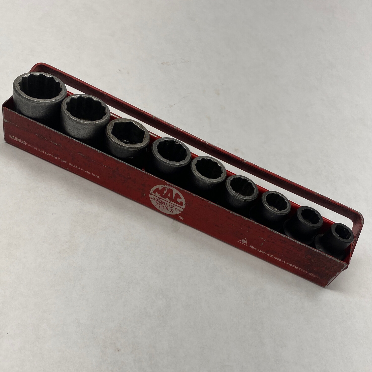 Mac 9pc 1/2” 12-Point Shallow Impact Socket Set, 3/8”-7/8” - Shop ...