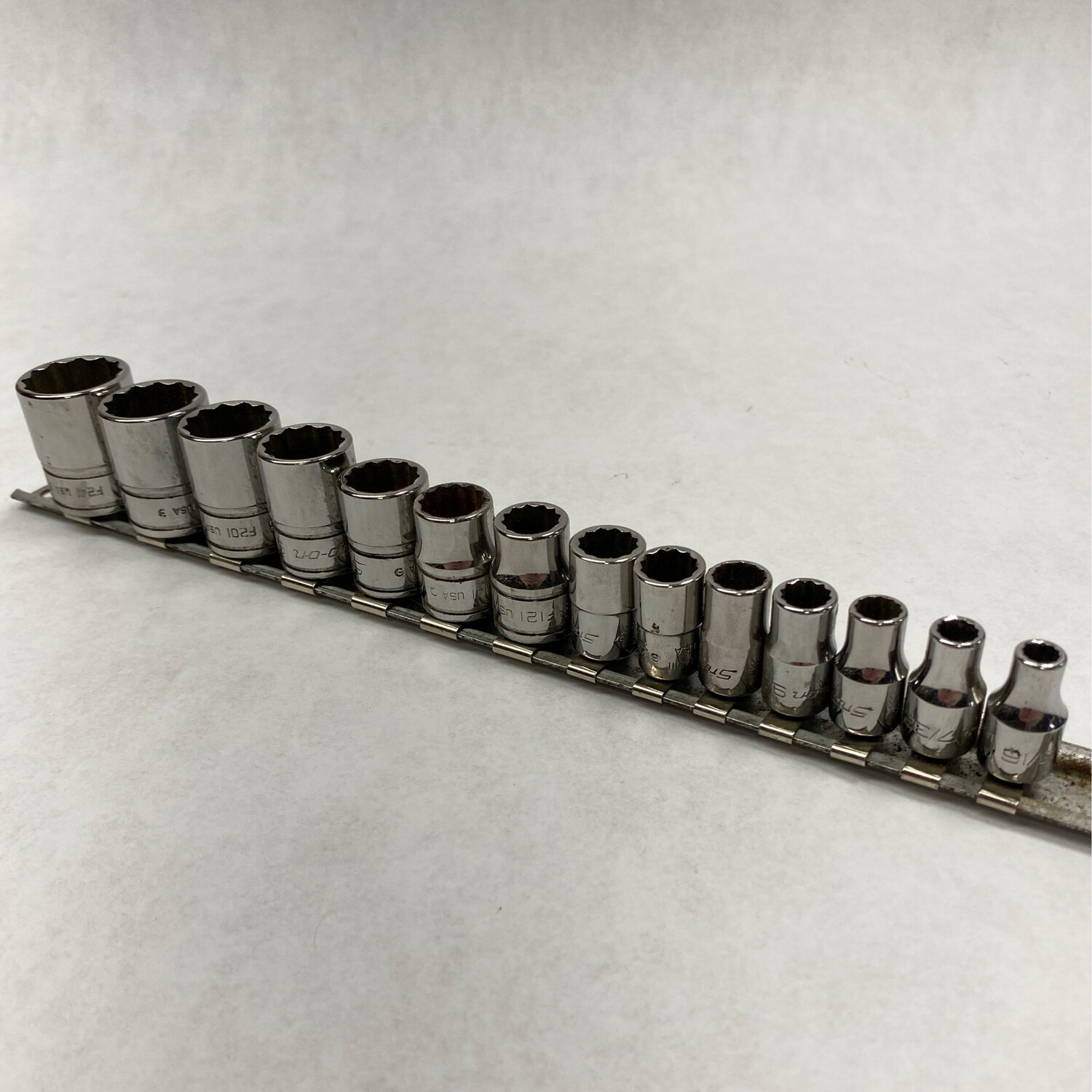 Snap On 14pc Multi-drive SAE 12 Point Shallow Socket Set, 3/16” - 3/4 ...