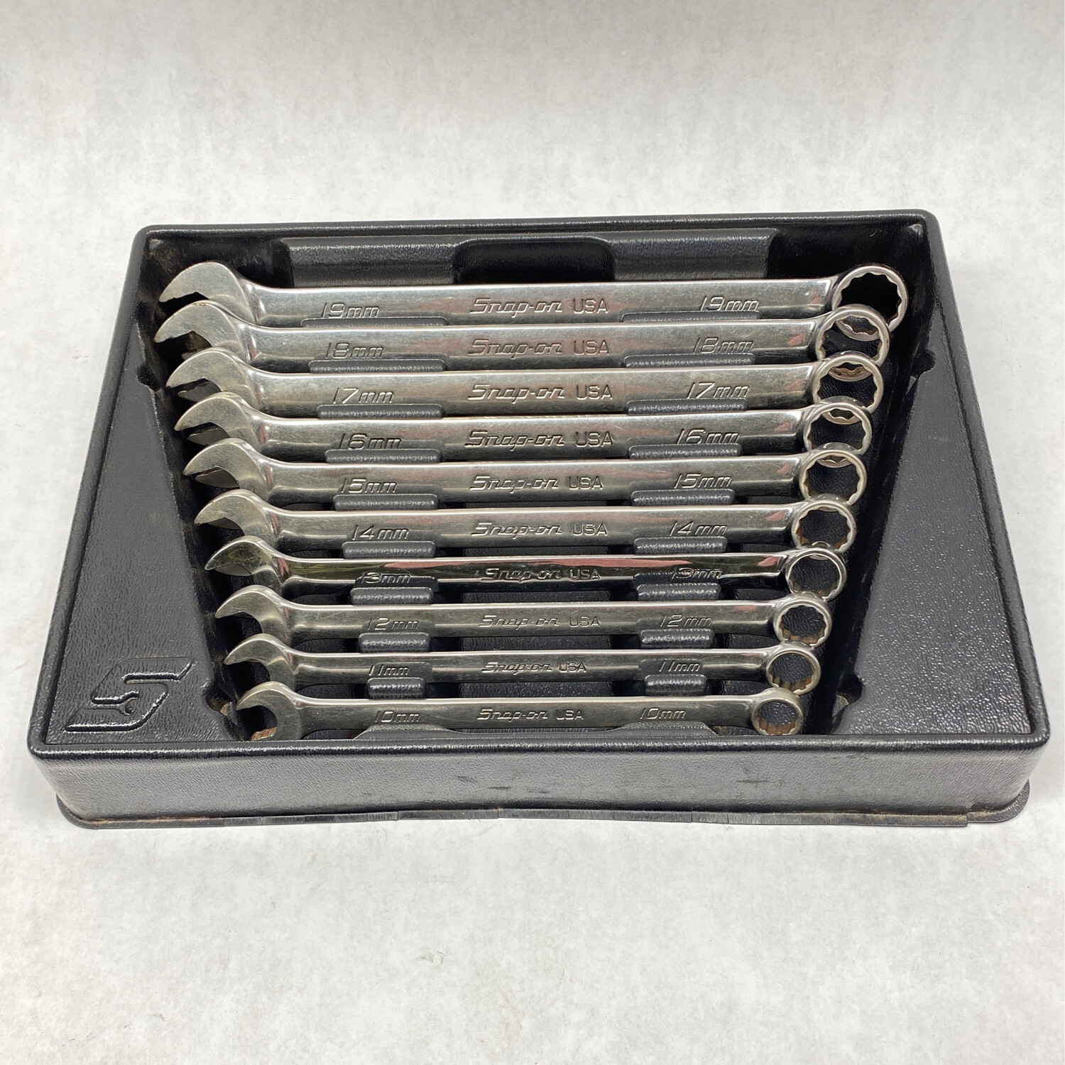 Snap On 10 pc 12-Point Metric Flank Drive Plus Combination Wrench Set, SOEXM710 (10-19mm) - Shop ...