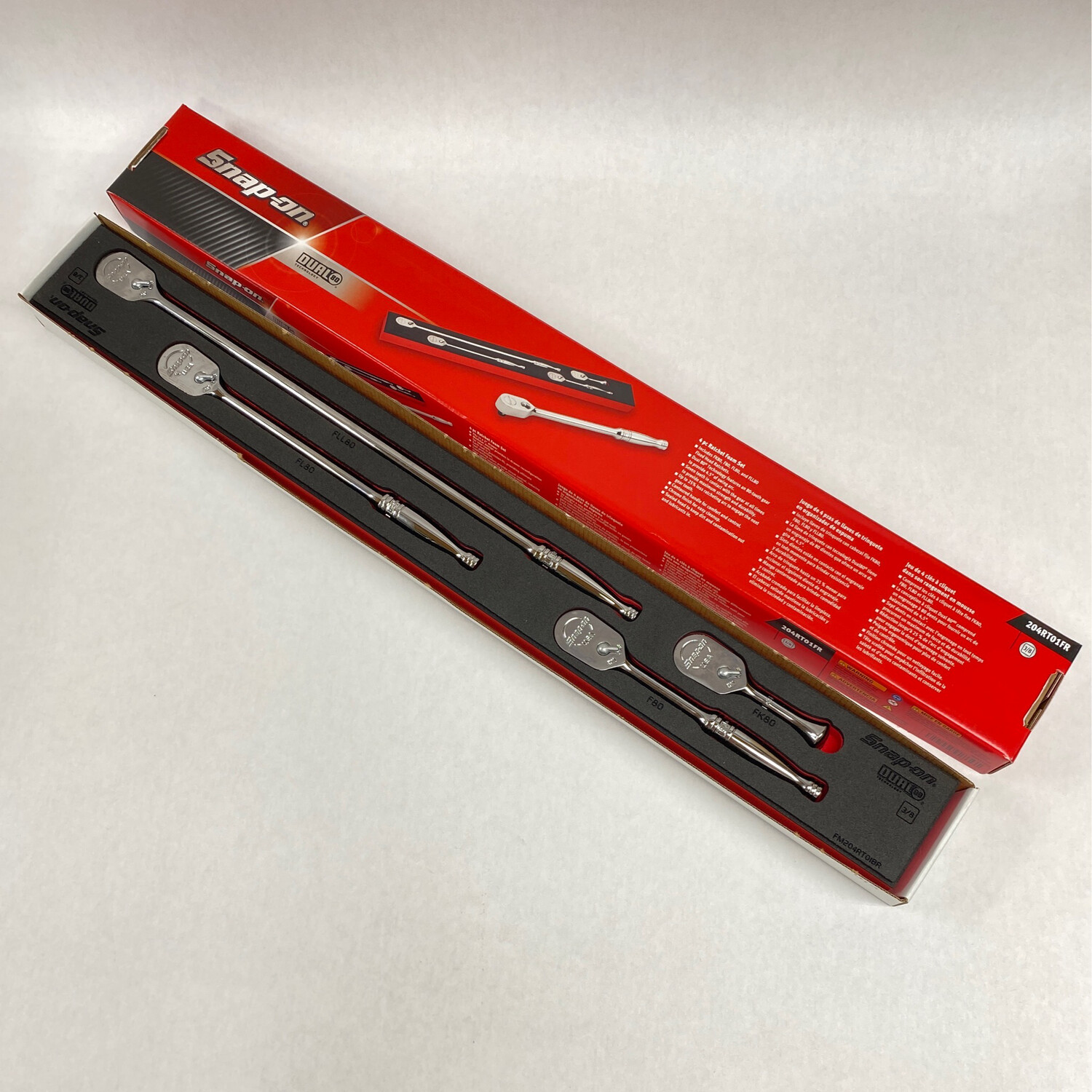 NEW Snap On 4 Piece 3/8” Drive Ratchet Foam Set, 204RTO1FR - Shop ...