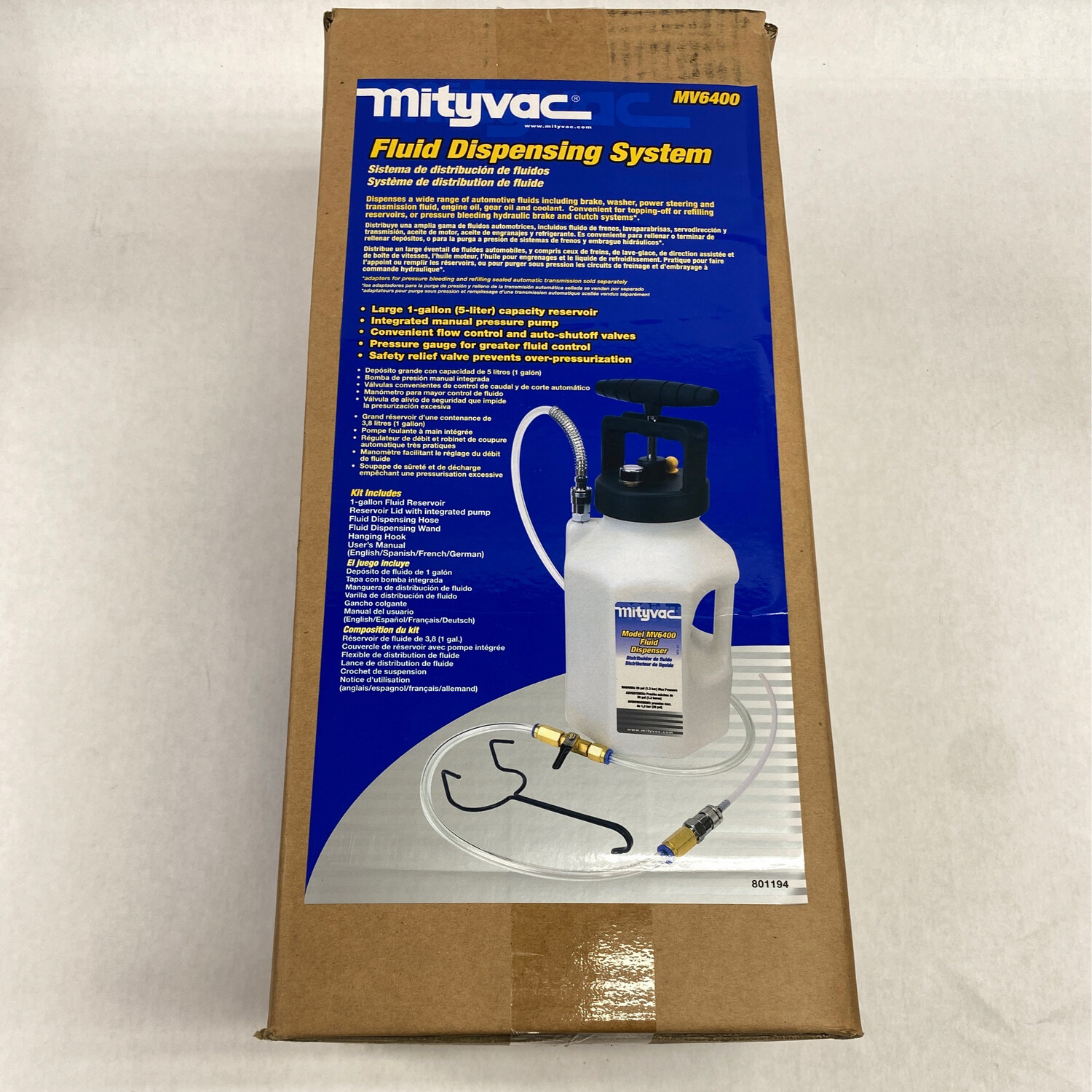 Mityvac Large 1-gallon Fluid Dispensing System, MV6400 - Shop - Tool ...