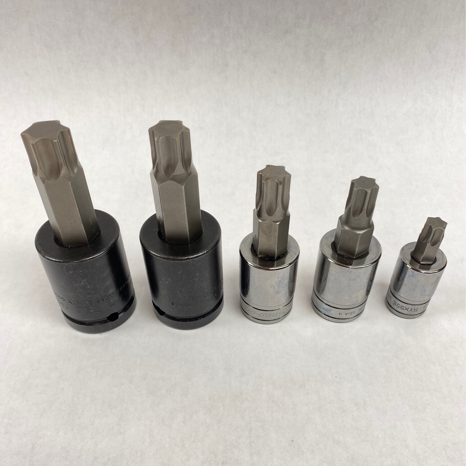 New Snap On 5 Piece Multi-Drive Torx Socket Driver Set (T55-T90) - Shop ...