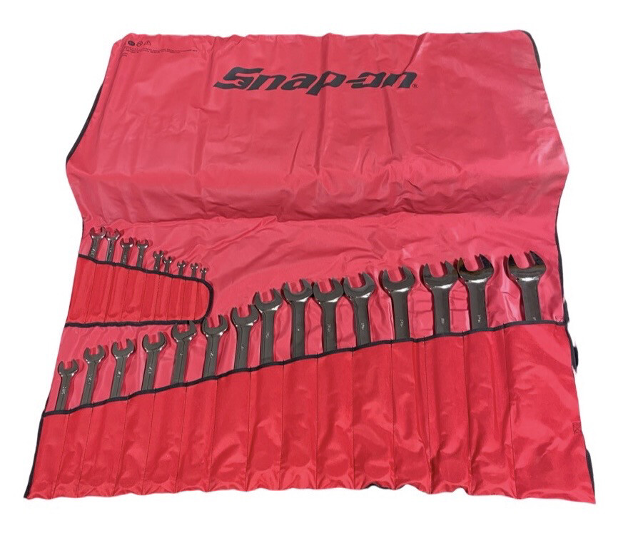 Snap On 24 Pc. 12-Point SAE Flank Drive Combination Wrench Set (1/4–1-5/8") OEX724KB - Shop ...