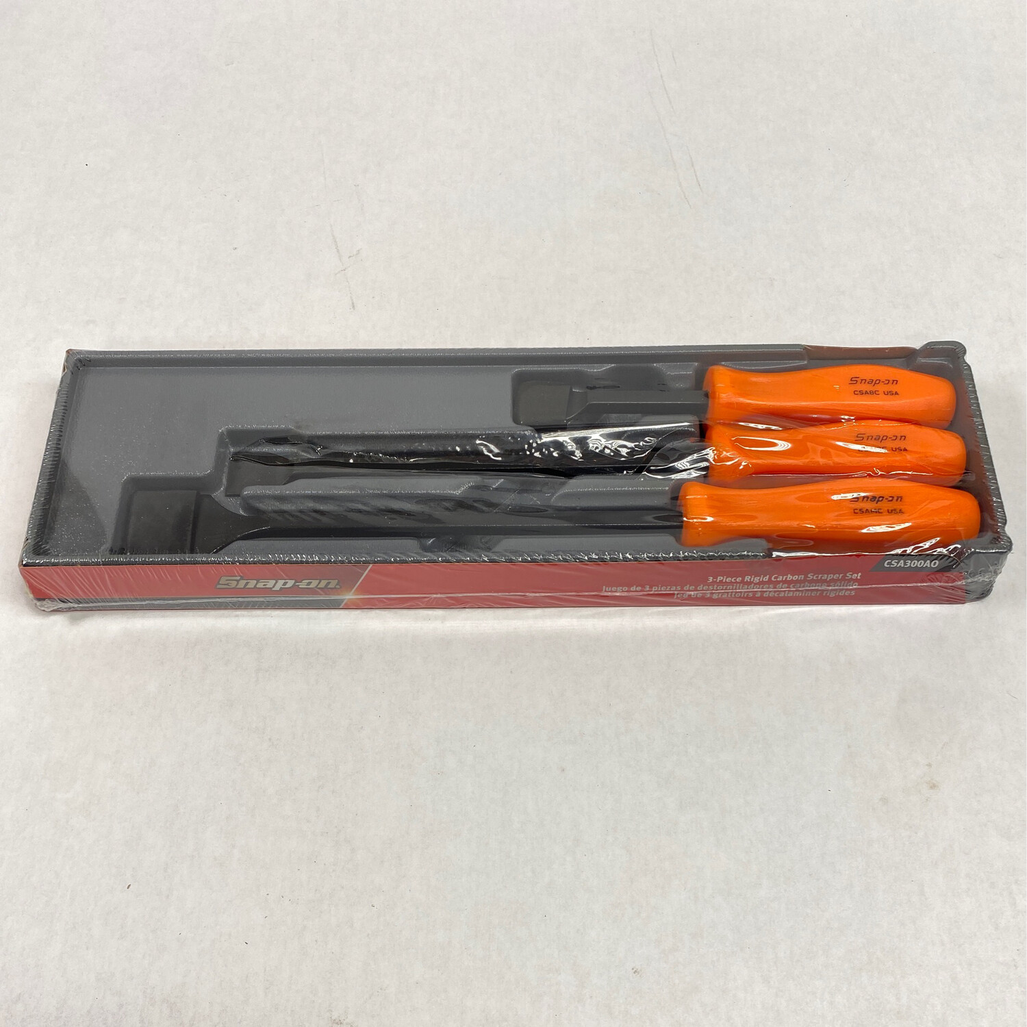 New Snap On 3 pc Rigid Carbon Scraper Set (Orange) CSA300AO - Shop ...