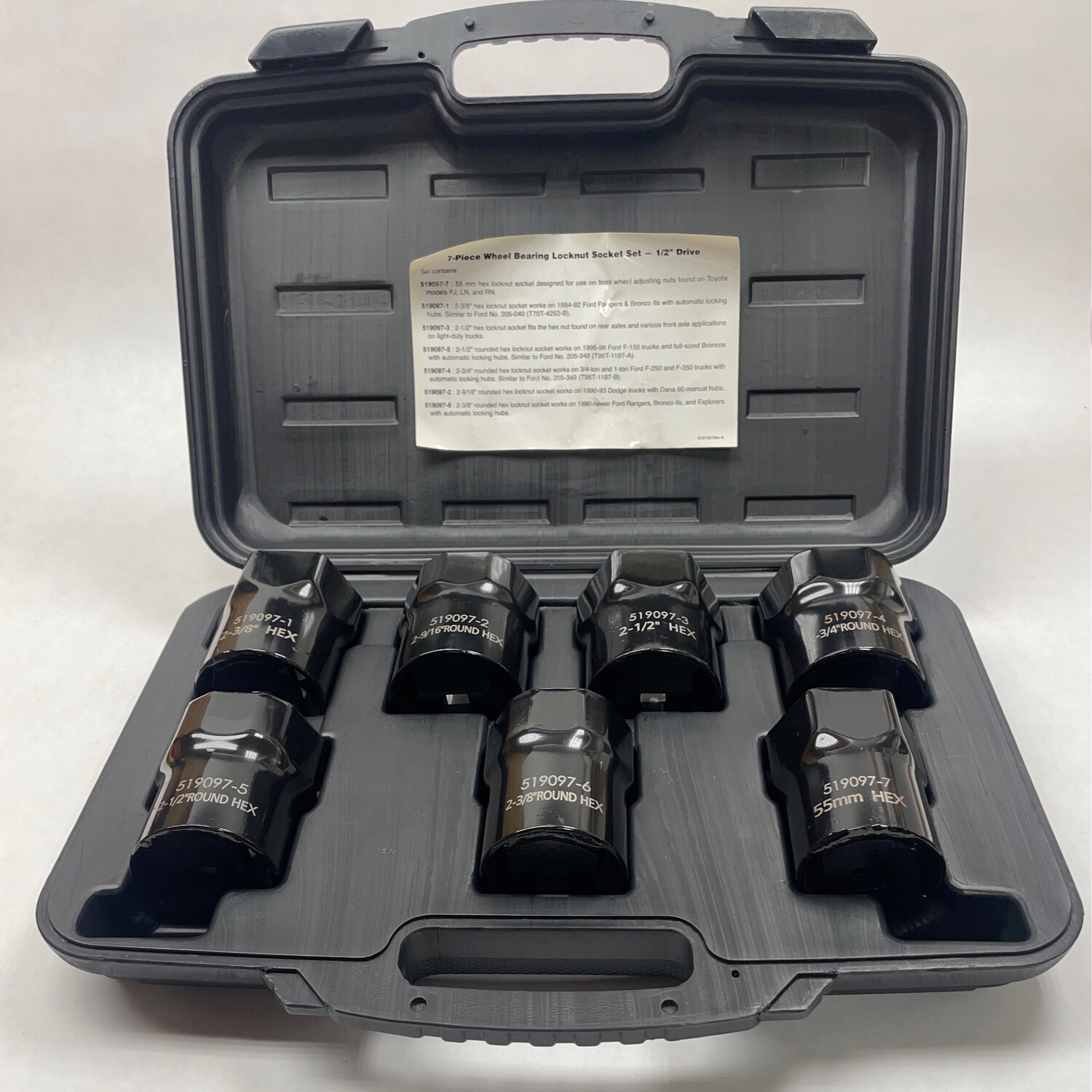 Mac Tools 7pc Wheel Bearing Locknut Socket Set, AS4542 - Shop - Tool ...