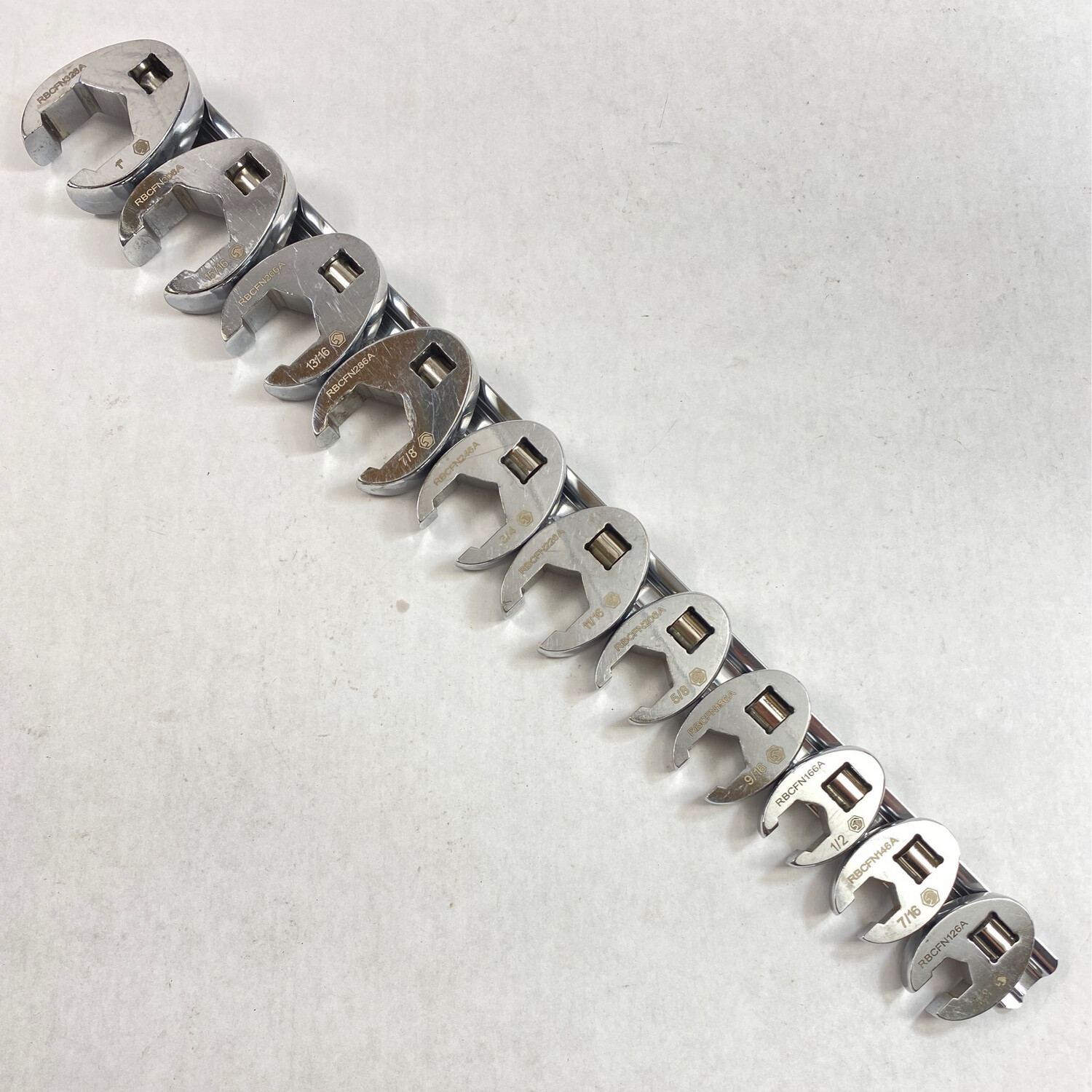 Matco Tools 11 Pc. SAE Flare Nut Crowfoot Set, SRBCFN11C - Shop - Tool ...
