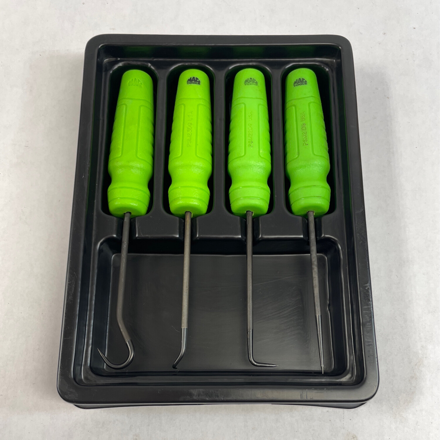 Mac Tools 4 Pc. Mini Pick Set Hi Vis Green, PSM4DG - Shop - Tool Swapper