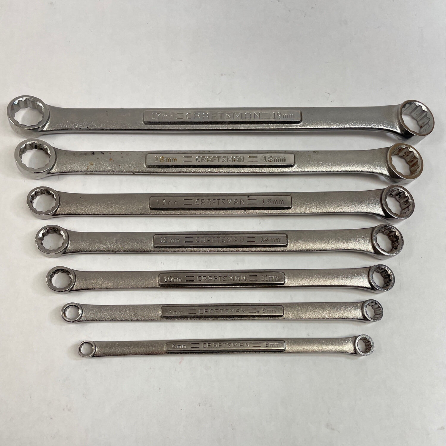 Craftsman USA 7 Pc. Metric 12Pt Double Box End Wrench Set (6-19mm ...