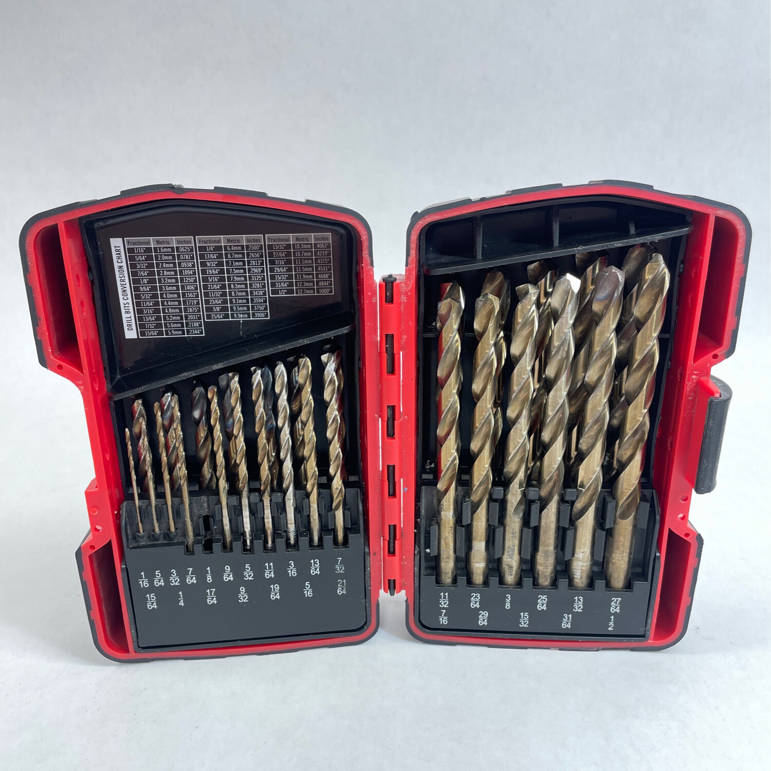 Mac Tools 29 Pc. Cobalt Grade Drill Bit Set, Advanced Helical Flute Set ...