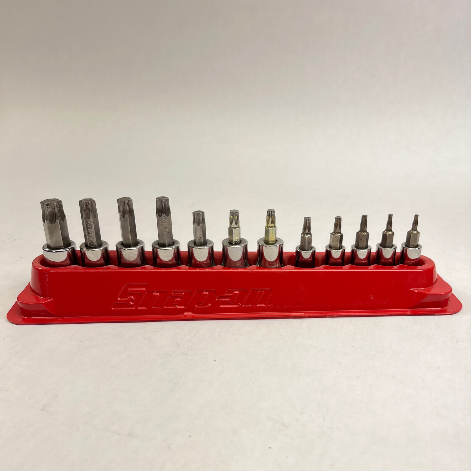 Snap On 12 Pc. Combination Drive Torx Bit Standard Socket Set (T8-T55) 212EFTXY - Shop - Tool ...