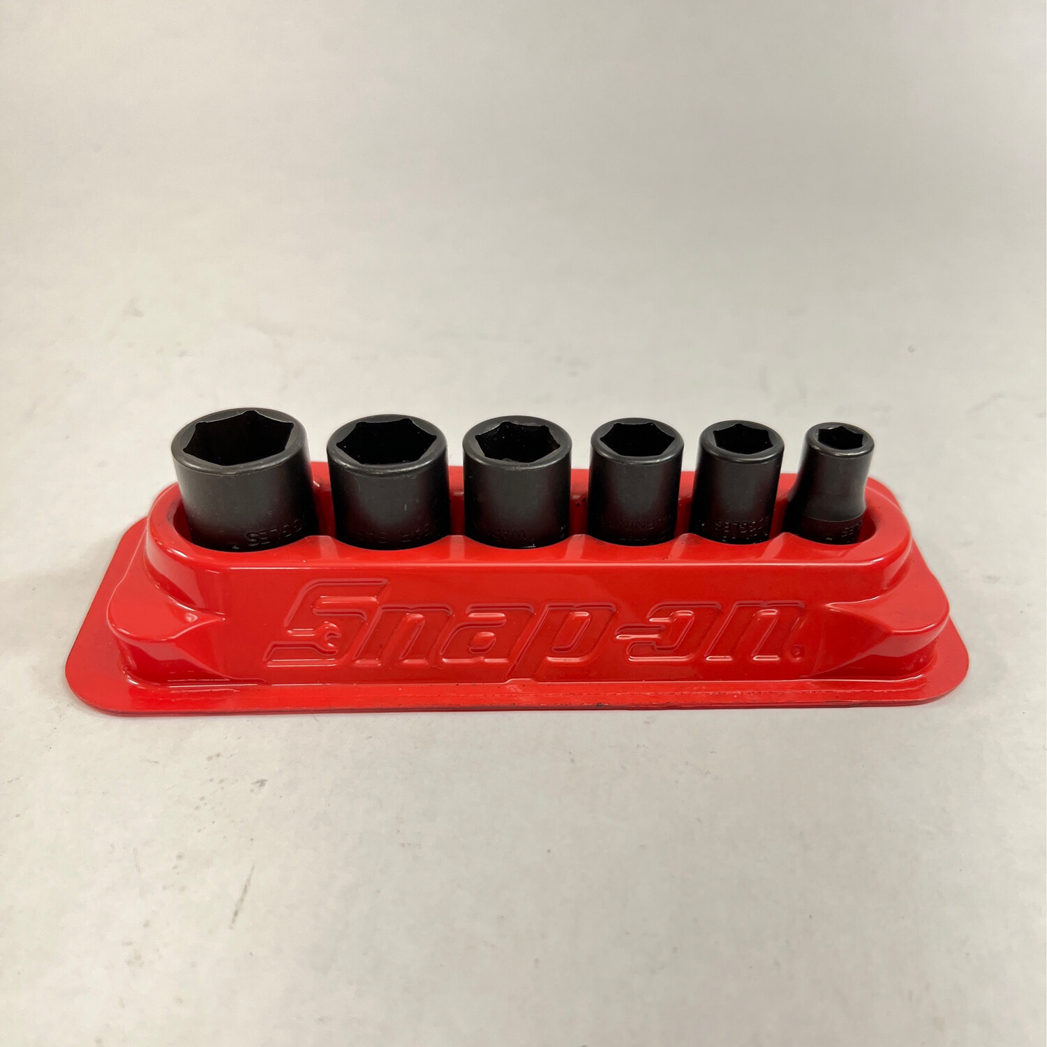 Snap On 6 Pc. 1/4" Drive 6-Point SAE Flank Drive Shallow Impact Socket ...