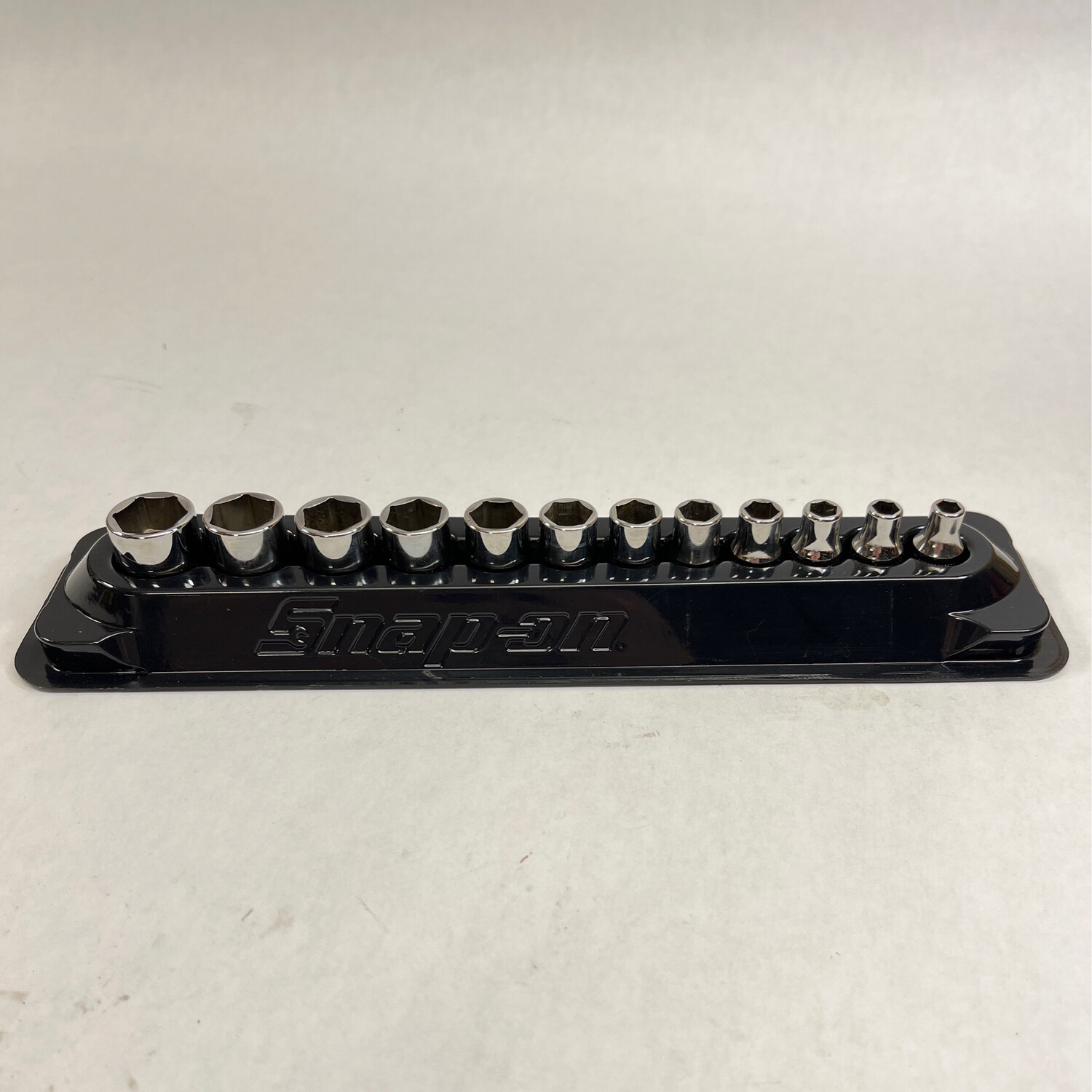 Snap On 12 Pc. 1/4" Drive 6-Point Metric Flank Drive Shallow Socket Set ...