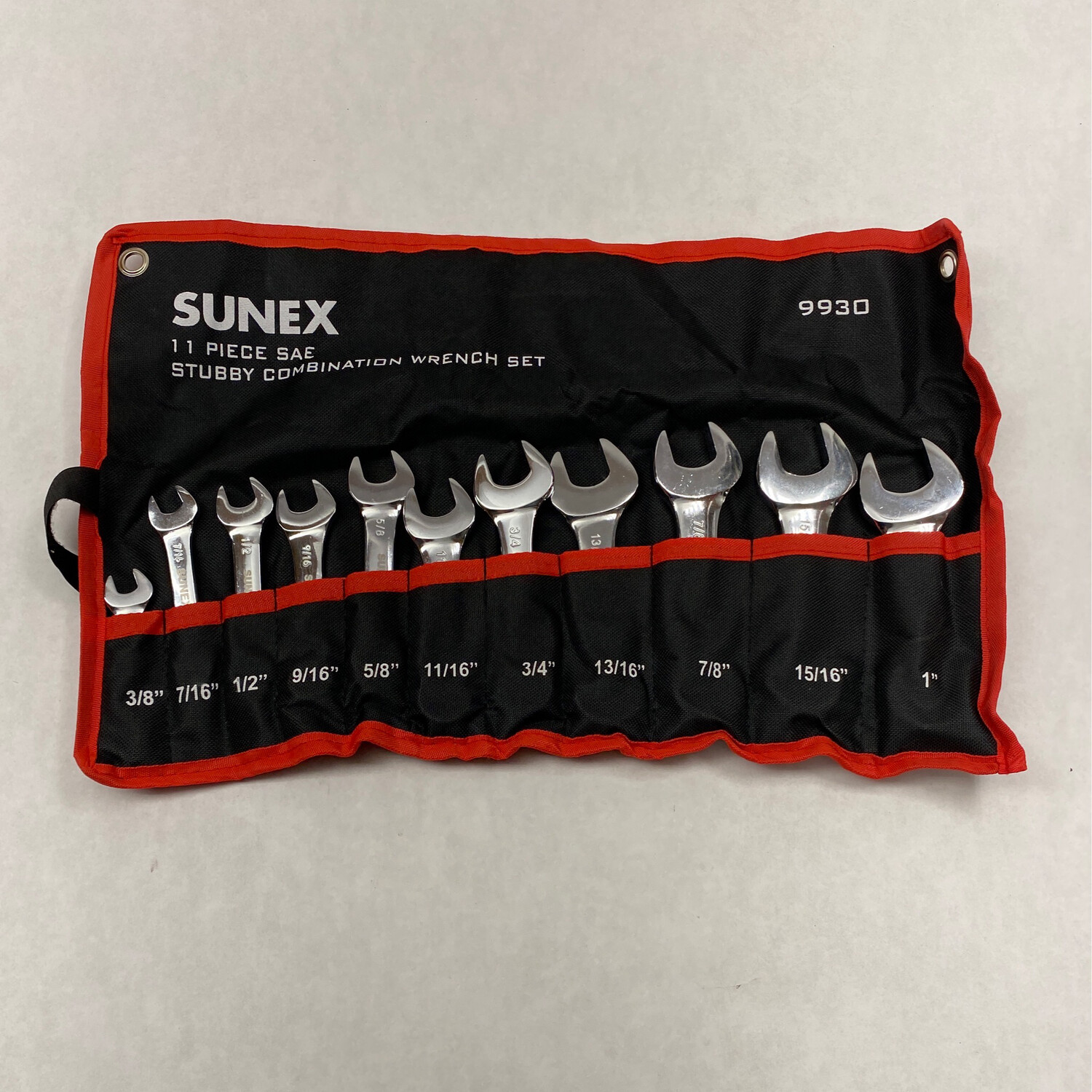 Sunex Tools 11pc. Standard Stubby Combination Wrench Set, 9930 - Shop ...