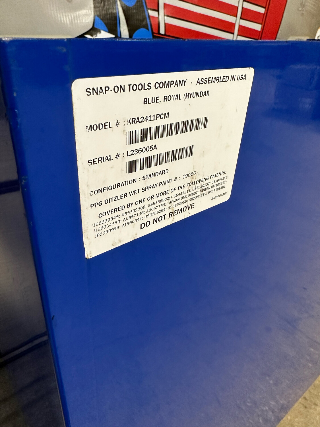 Snap On 2 Bay Classic 78 Tool Box KRA2411PCM Shop Tool Swapper
