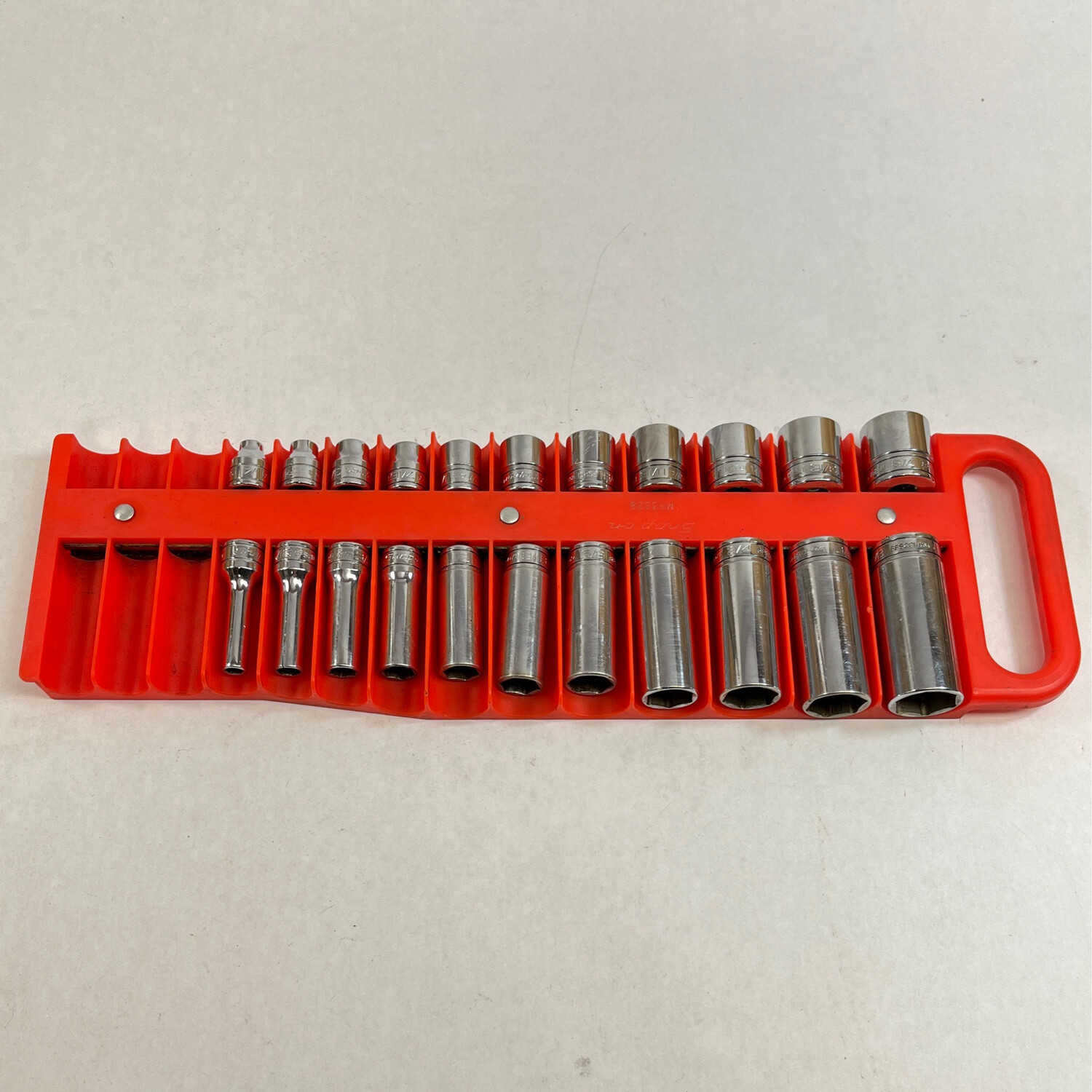 Snap On 22 Pc. 3/8" Drive 6-Point SAE Flank Drive Shallow/ Deep ...