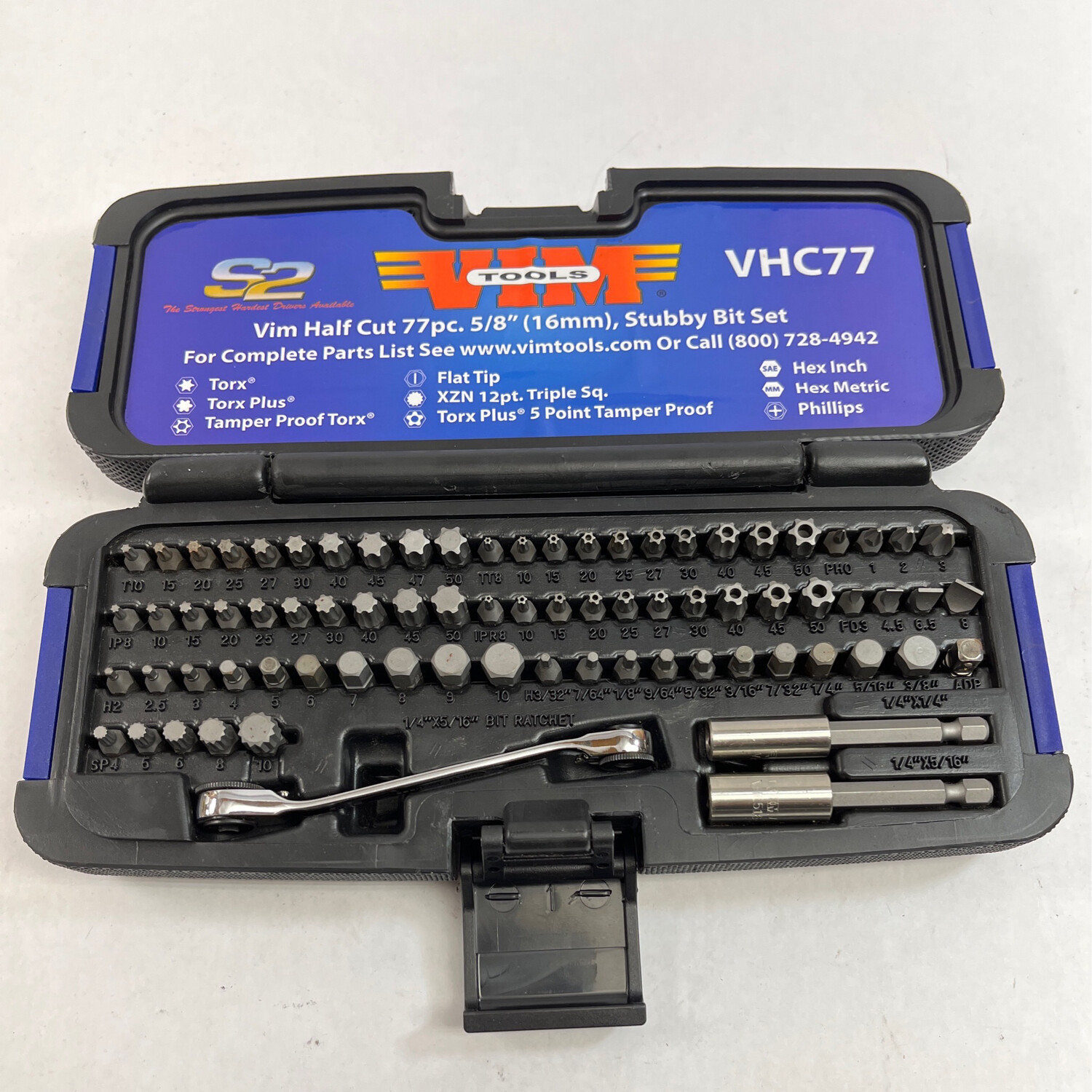 Vim Tools 77 Pc. Stubby Bit Set, VHC77 - Shop - Tool Swapper