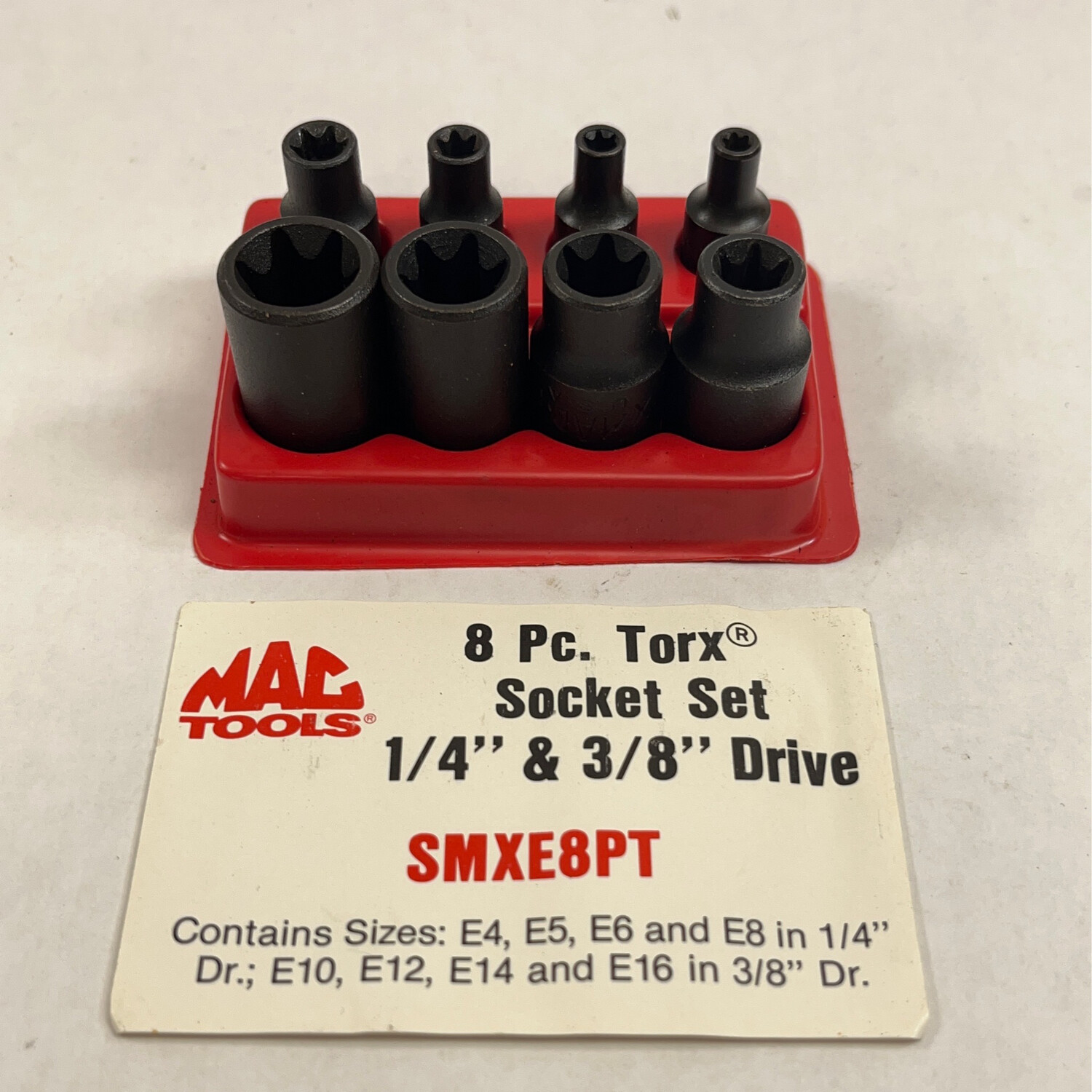 Mac Tools 8 Pc. Torx Socket Set 1/4” & 3/8” Drive, SMXE8PT - Shop ...