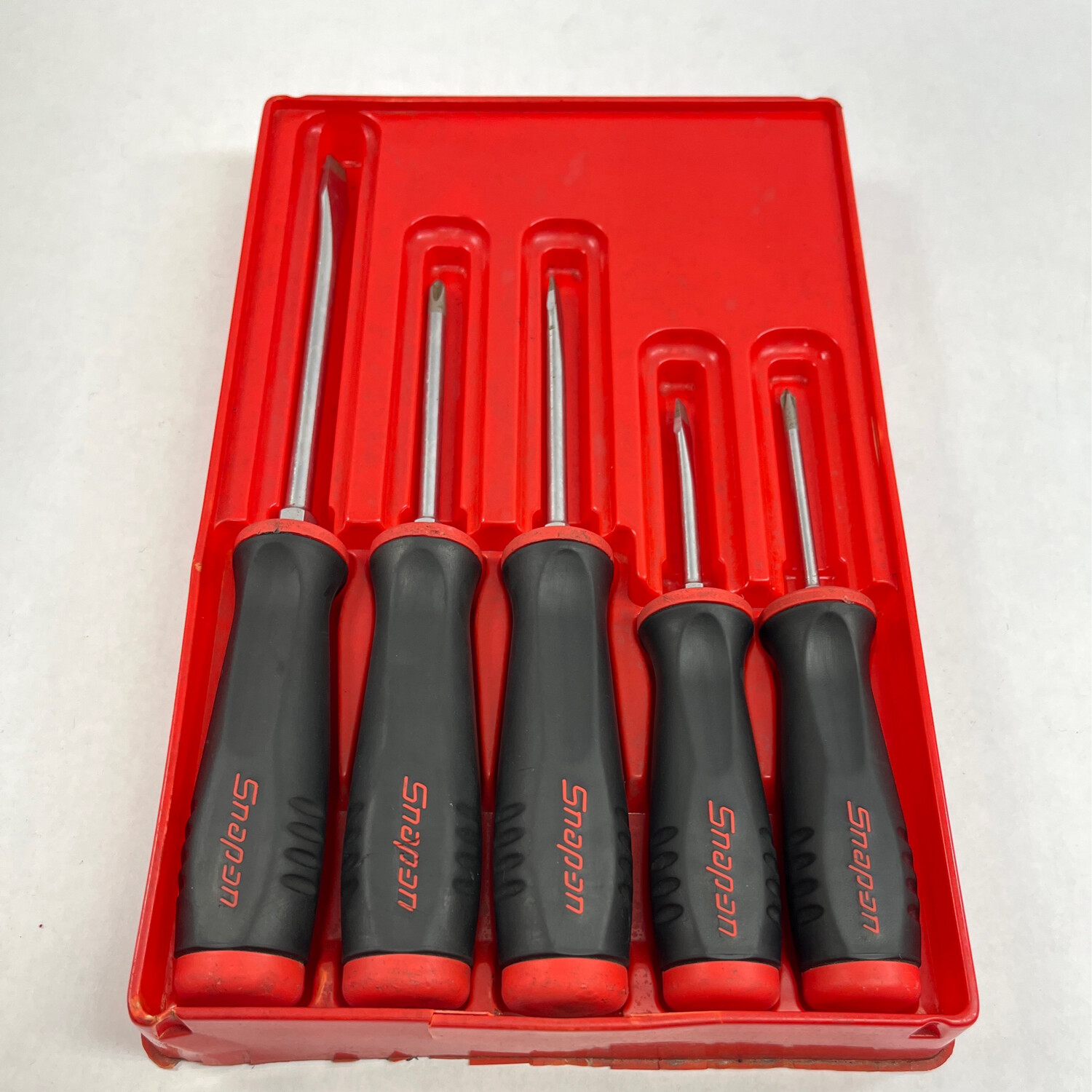 Snap On 5 Pc. Phillips & Flat Head Soft Grip Screwdriver Set - Shop ... Snap On 5 Pc. Phillips & Flat Head Soft Grip Screwdriver Set - Shop ...