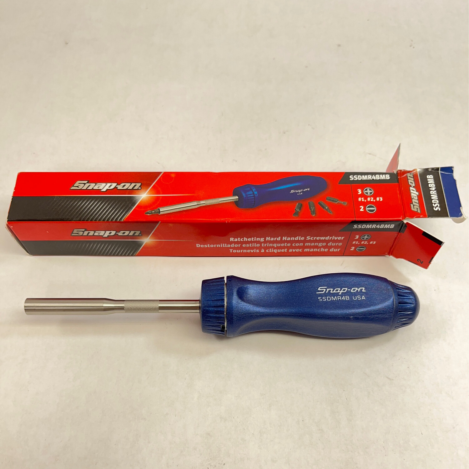Snap On 8-3/4" Ratcheting Standard Screwdriver, SSDMR4BMB - Shop - Tool ...
