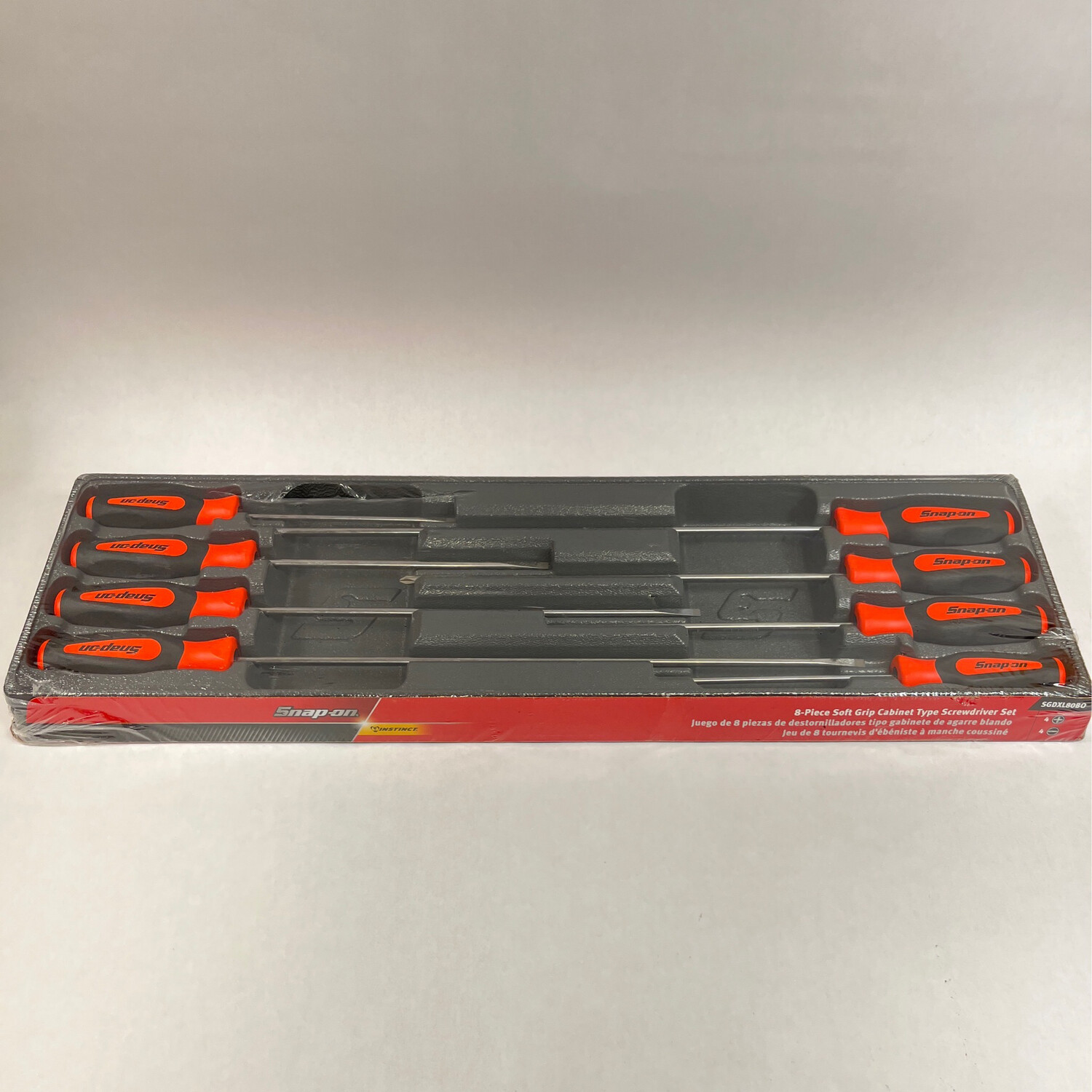 Snap On 8 Pc. Instinct Soft Grip Extra-Long Combination Cabinet ...