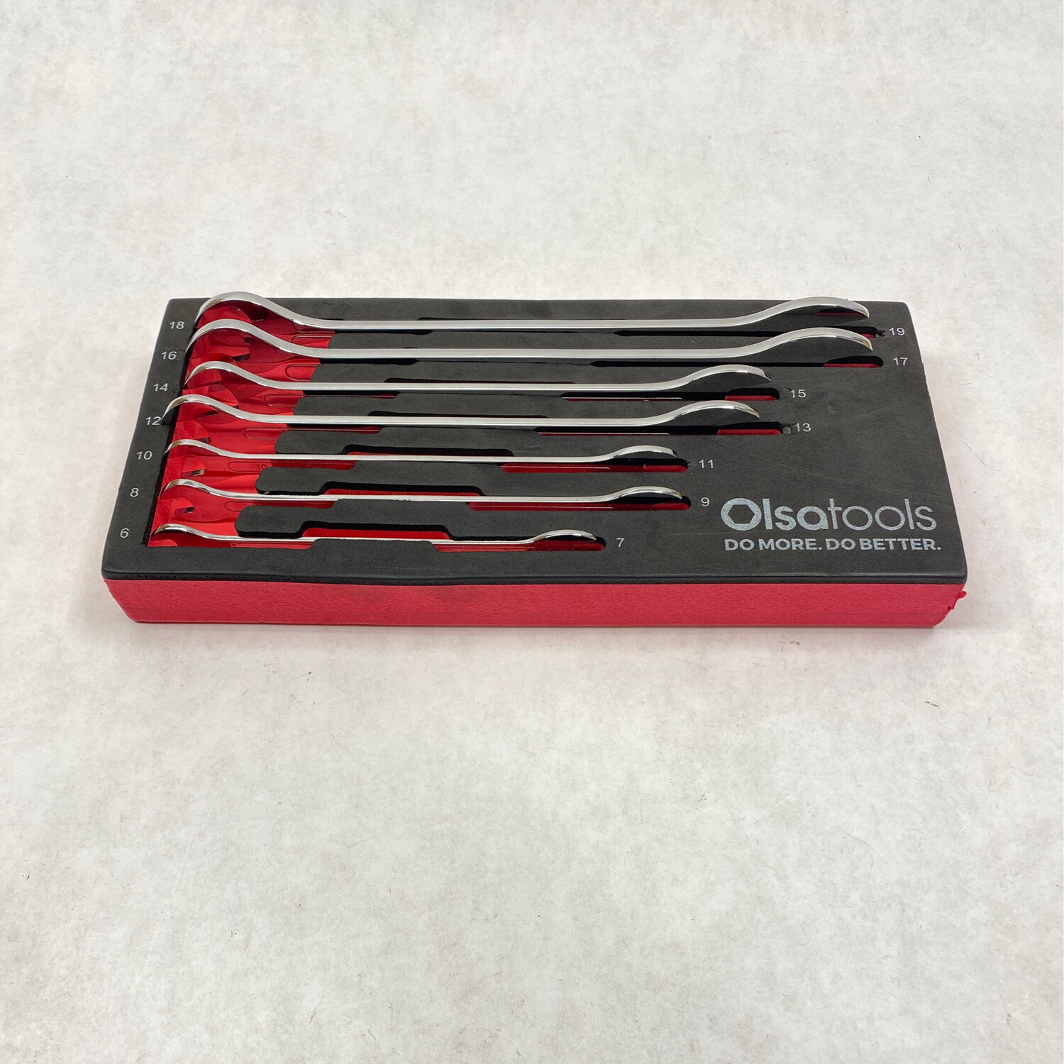 Olsa Tools 7 Pc. Slim Profile Metric Open End Wrench Set - Shop - Tool ...