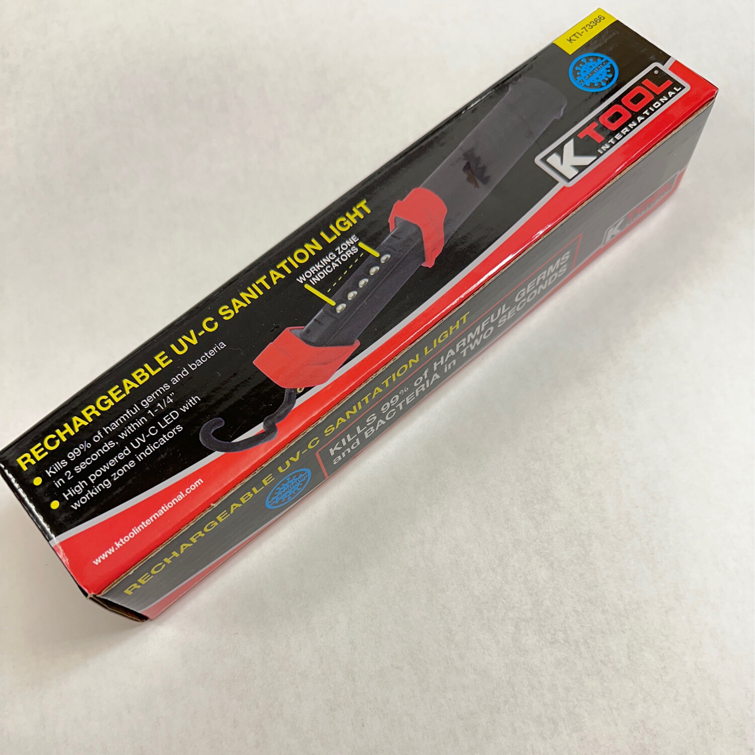 K Tool Rechargeable UV-C Sanitation Light, KTI-73366 - Shop - Tool Swapper