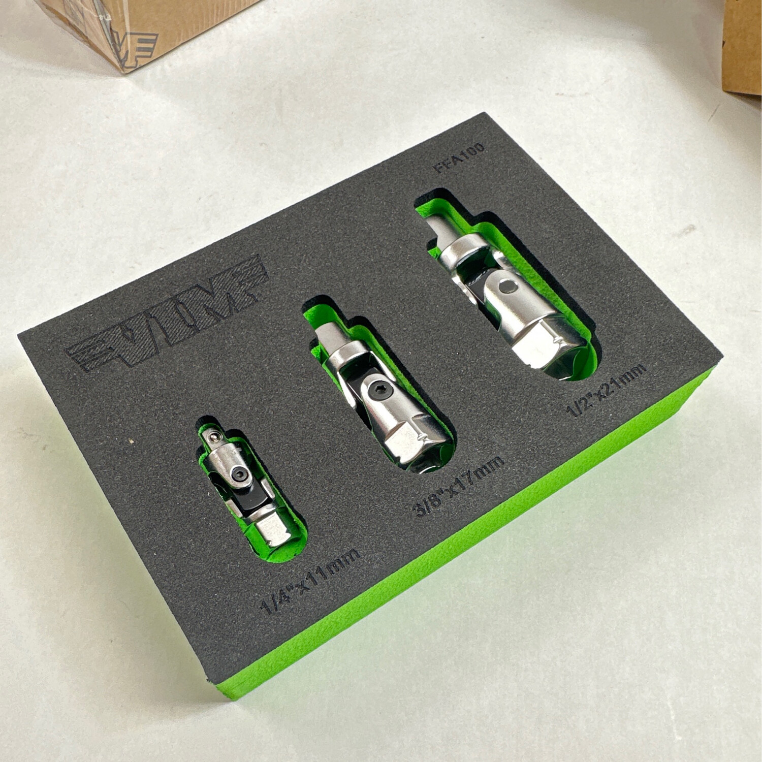 VIM Tools 3pc Firm Flex Universal Joint Adapter Set, Spring Loaded ...