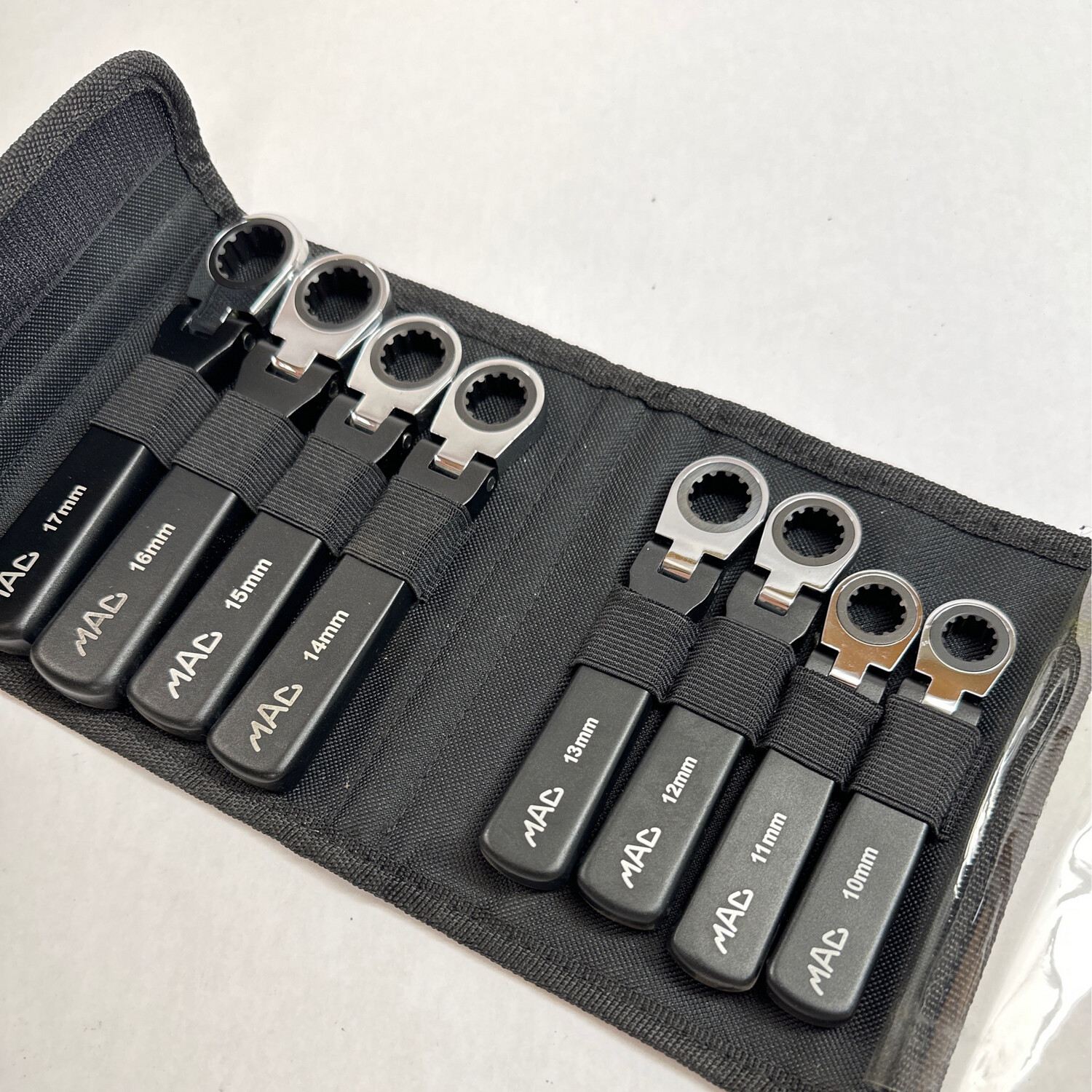 Mac Tools 8pc Metric Spherical Ratcheting Aluminum Wrench Set ...
