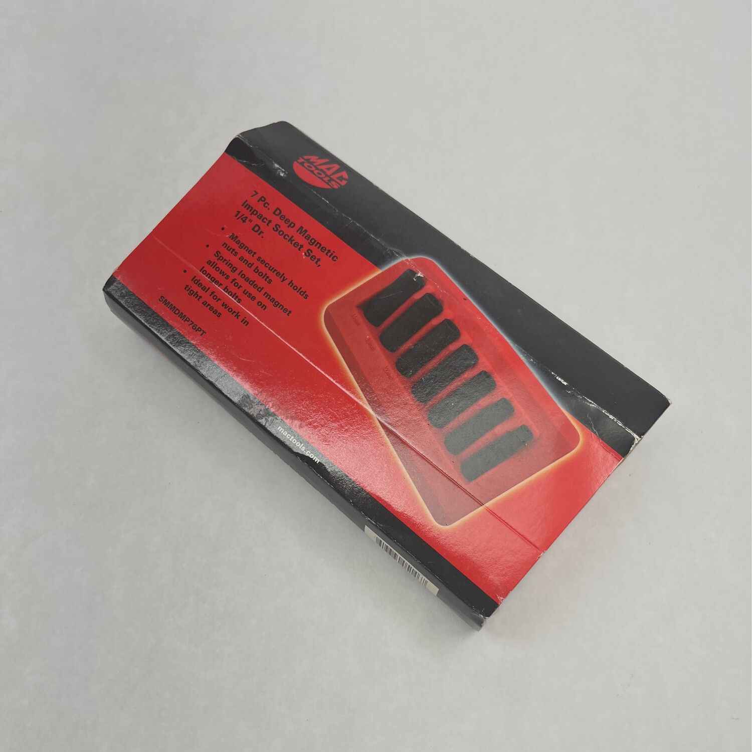 Mac Tools 7 Pc. 1/4” Drive Deep Magnetic Impact Socket Set, SMMDMP76PT ...