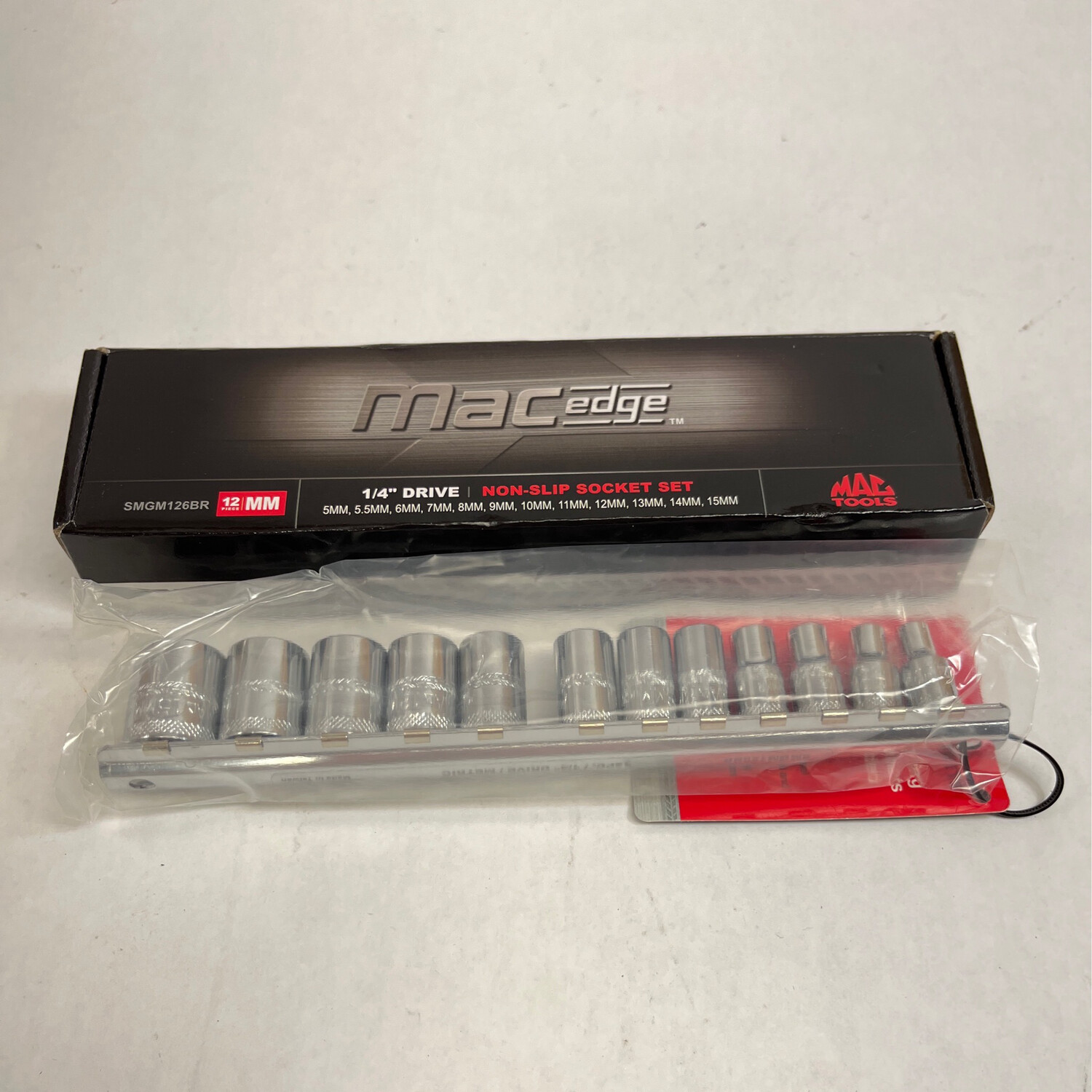 Mac Tools 12 Pc. 1/4” Drive 6-Point Non Slip Metric Socket Set ...