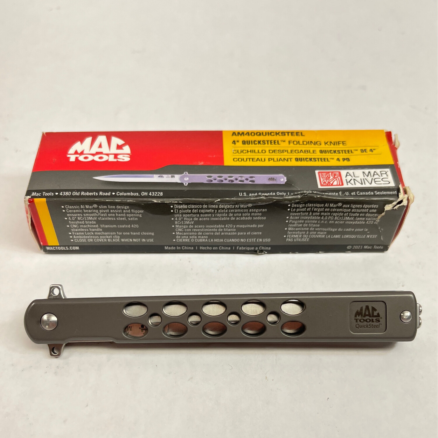 Mac Tools 4” Quick steel Folding Knife, AM40QUICKSTEEL - Shop - Tool ...