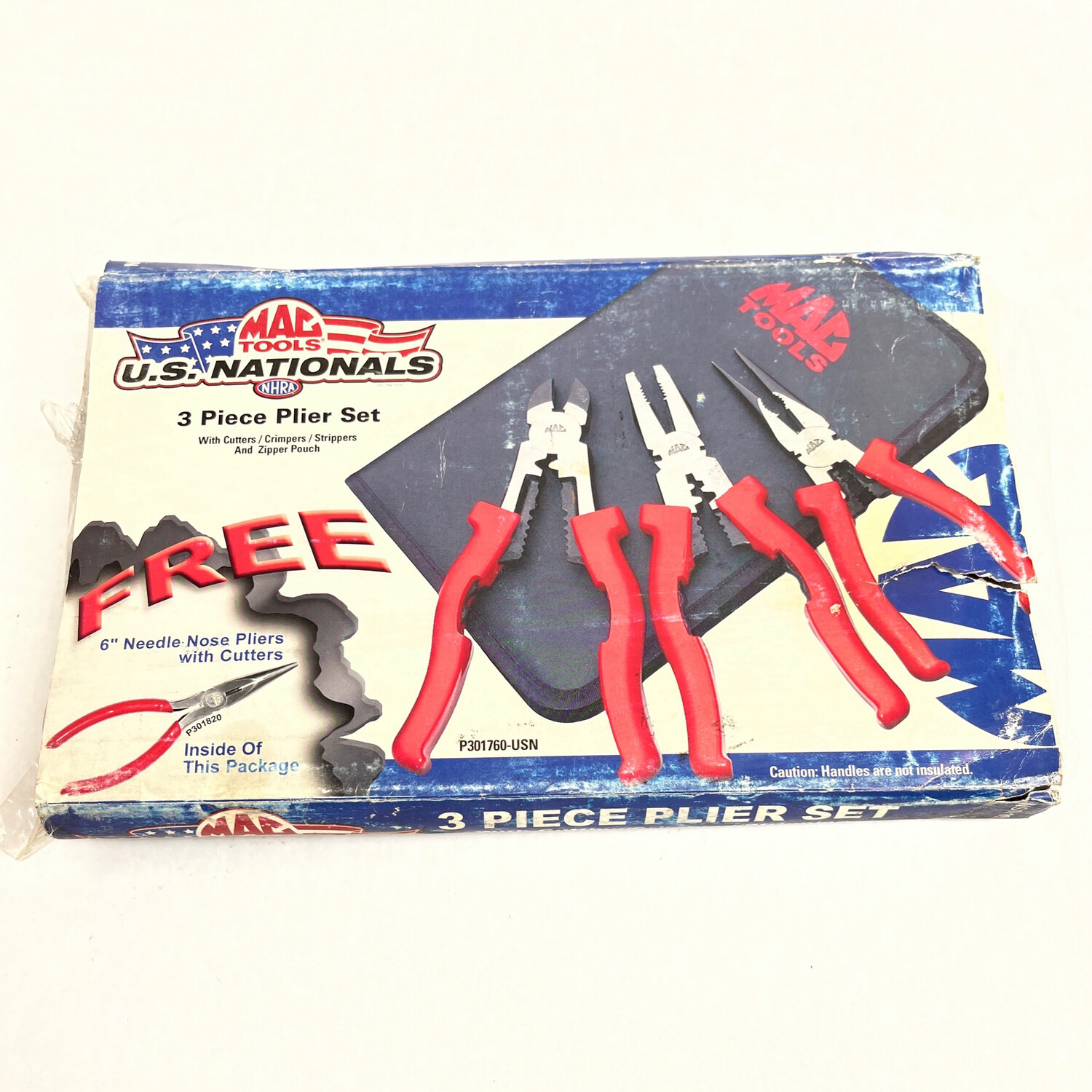 Mac Tools U.S. Nationals 3 Pc. Plier Set, P301760-USN - Shop - Tool Swapper