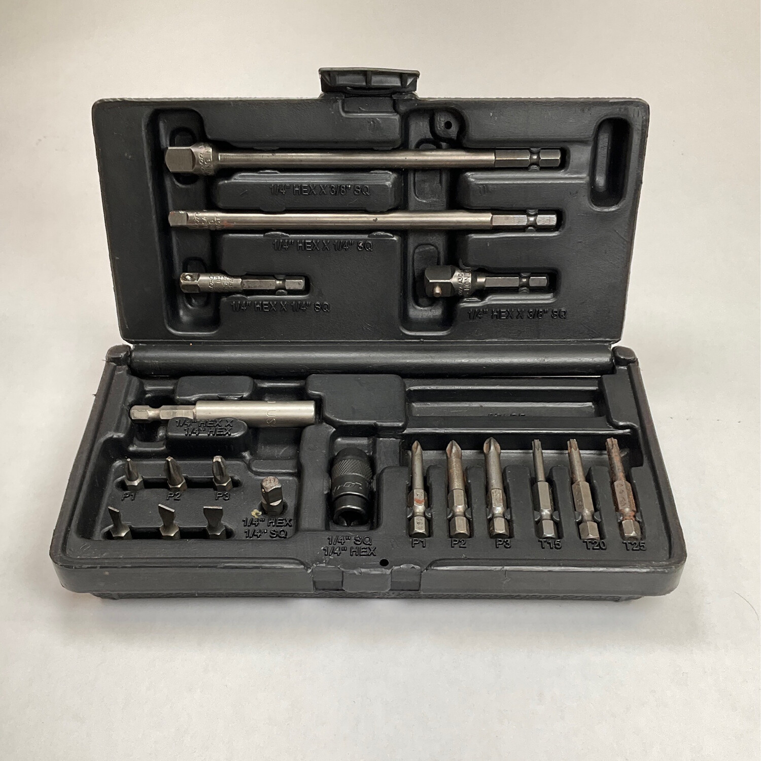 Snap On 19 pc 1/4" Hex Drive Adaptor and Bit Set, SDMEXT19K - Shop by ...
