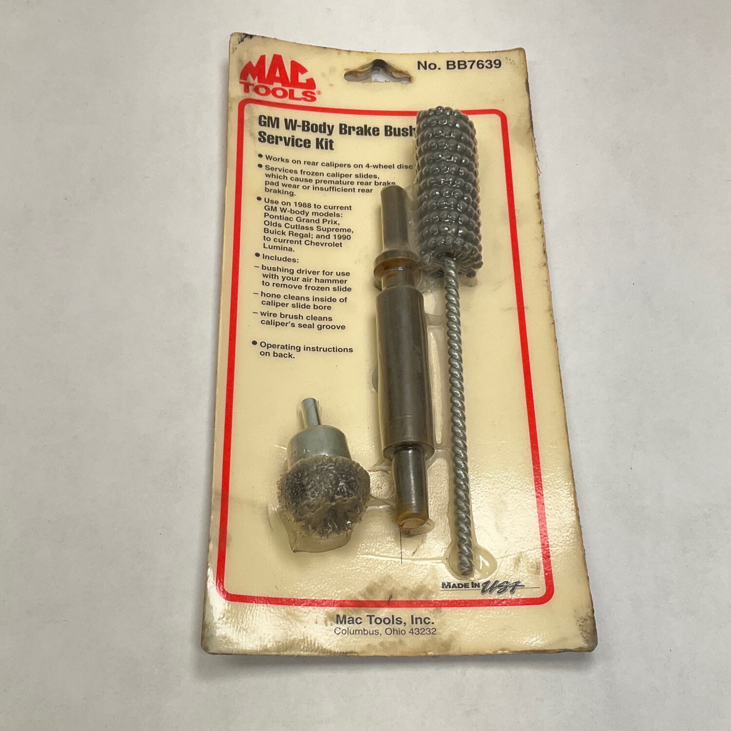 Mac Tools GM W-Body Brake Bushing Service Kit, BB7639 - Shop - Tool Swapper