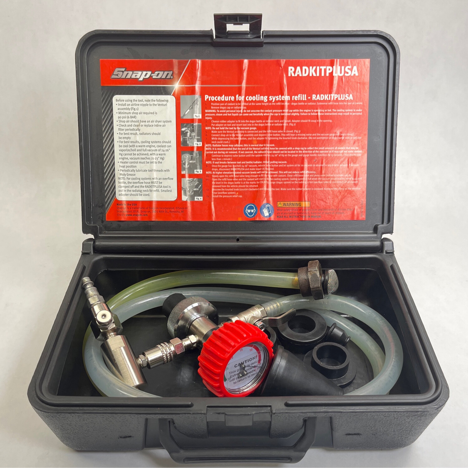 Snap On Cooling System Vacuum/Filler, RADKITPLUSA - Shop - Tool Swapper