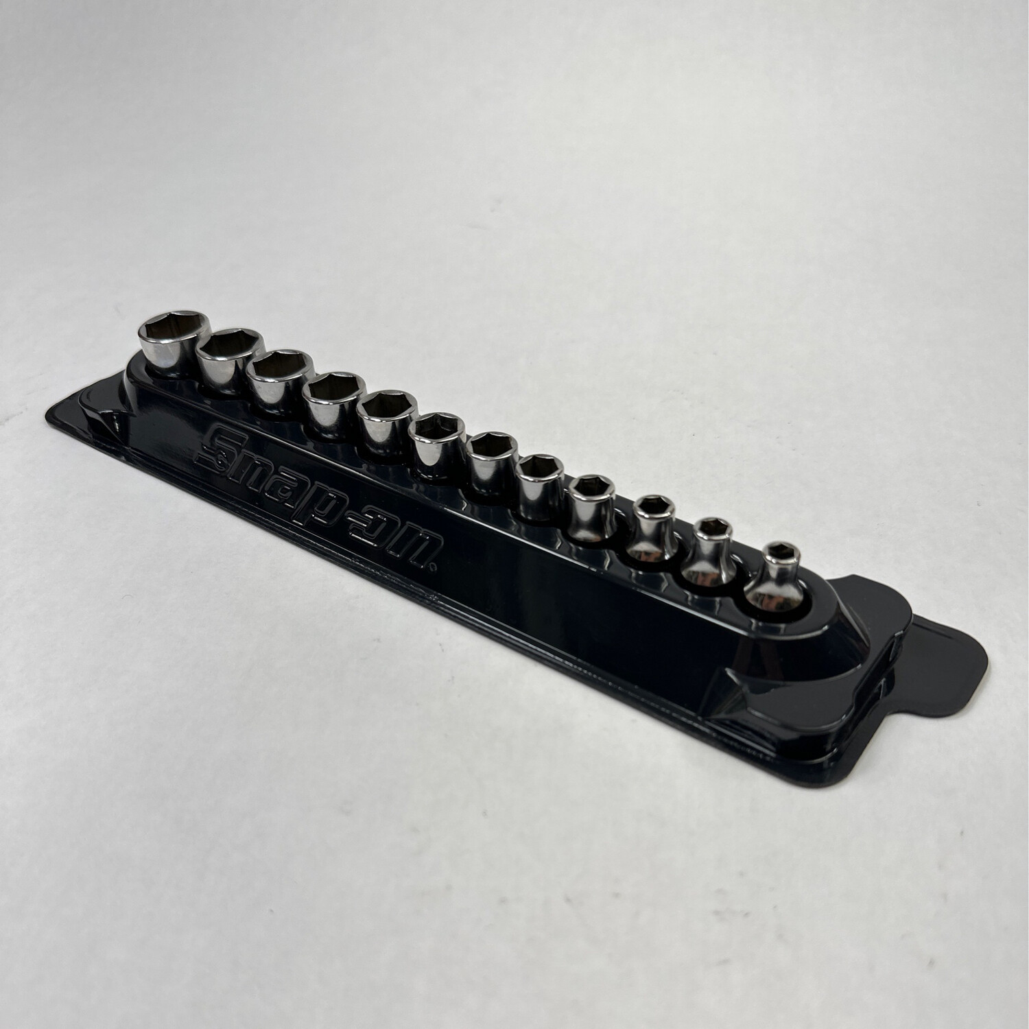 Snap On 12 pc 1/4" Drive 6-Point Metric Flank Drive® Shallow Socket Set ...