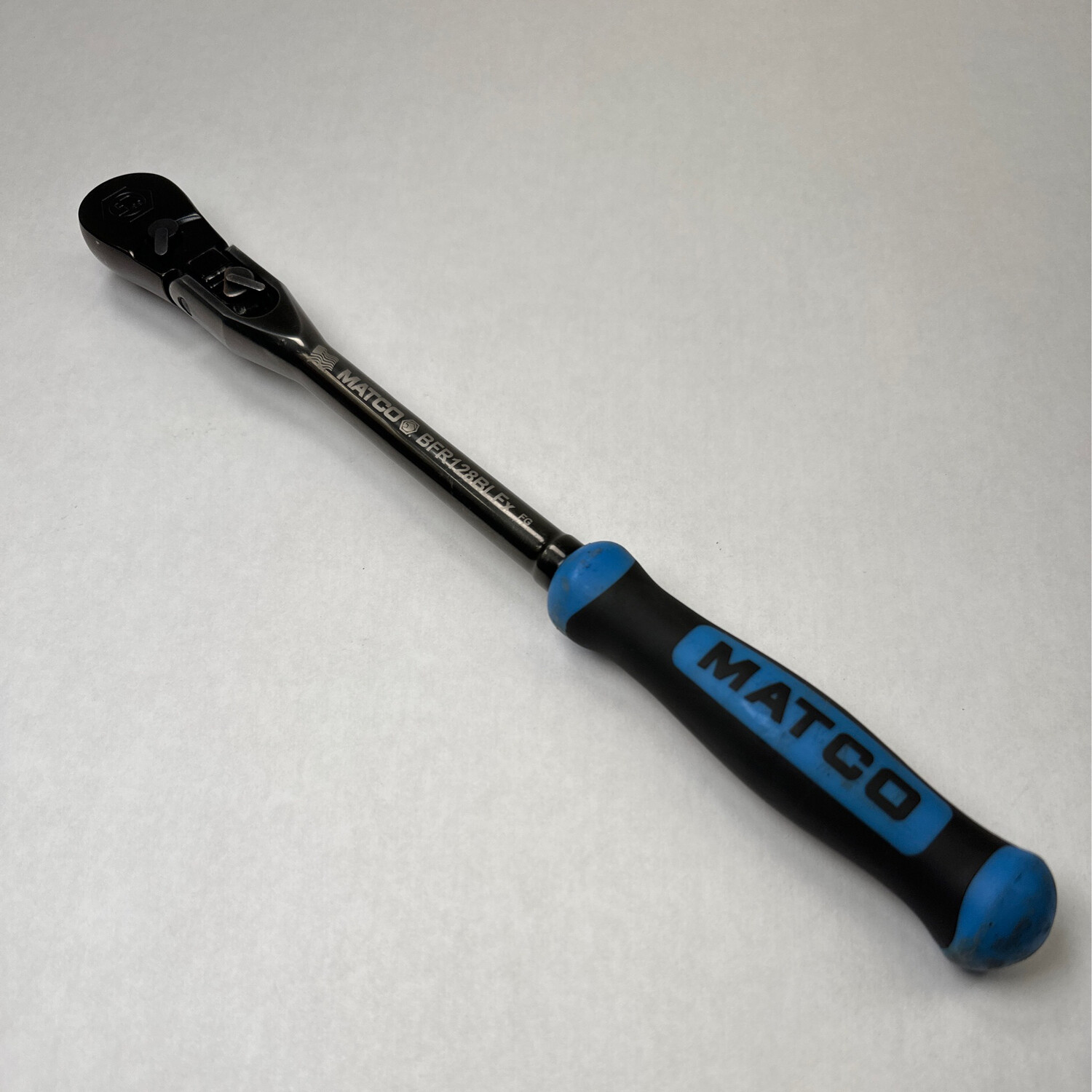 Matco 3/8" Drive 12-1/2" 88 Tooth Black Chrome Locking Flex Ratchet ...