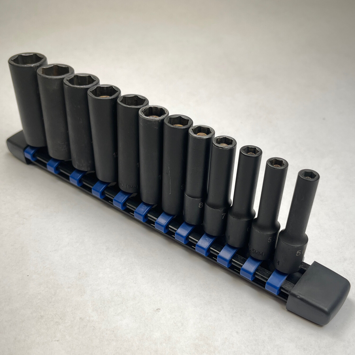 Cornwell Tools 12 Piece 1/4” Drive bluePOWER Metric Deep Magnetic Power ...