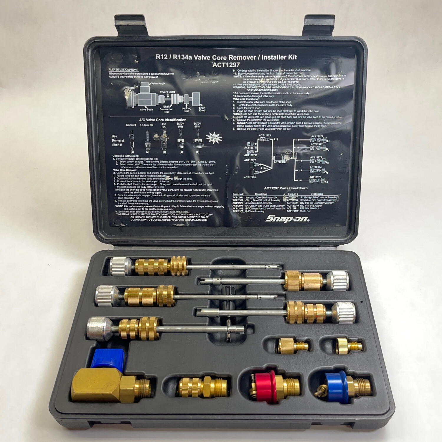 Snap On Master Valve Core Tool Set, ACT1297 - Shop - Tool Swapper