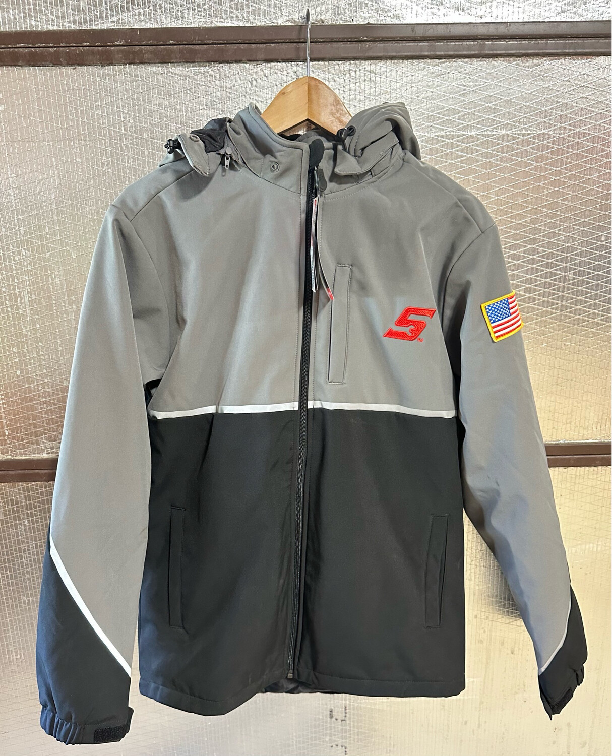 Snap On Tools Jacket Gray/Black W/Removable Hood, Size 2XL - Shop ...