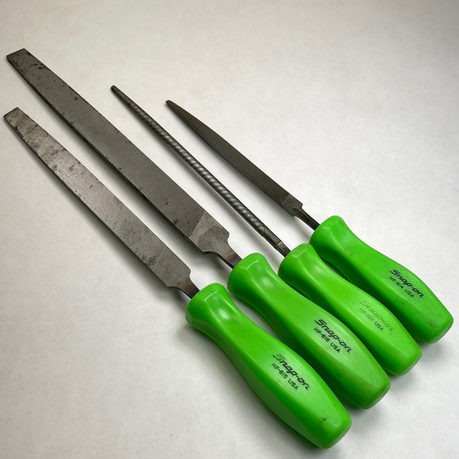 Snap On 4pc Hard Handle Mixed File Set (Green) - Shop - Tool Swapper