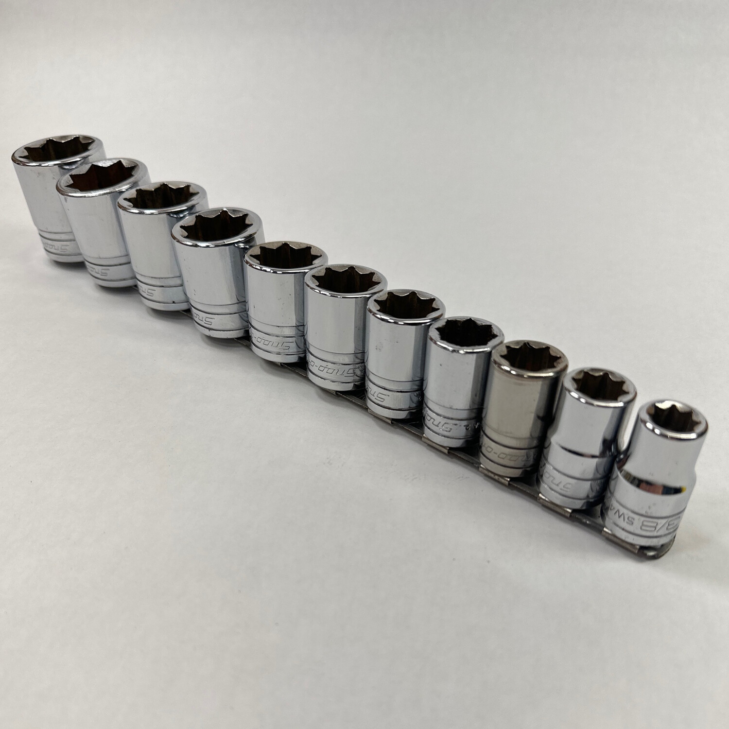Snap On 11pc 1/2” 8pt Drive Double Square Socket Set, (3/8”-1”) - Shop ...