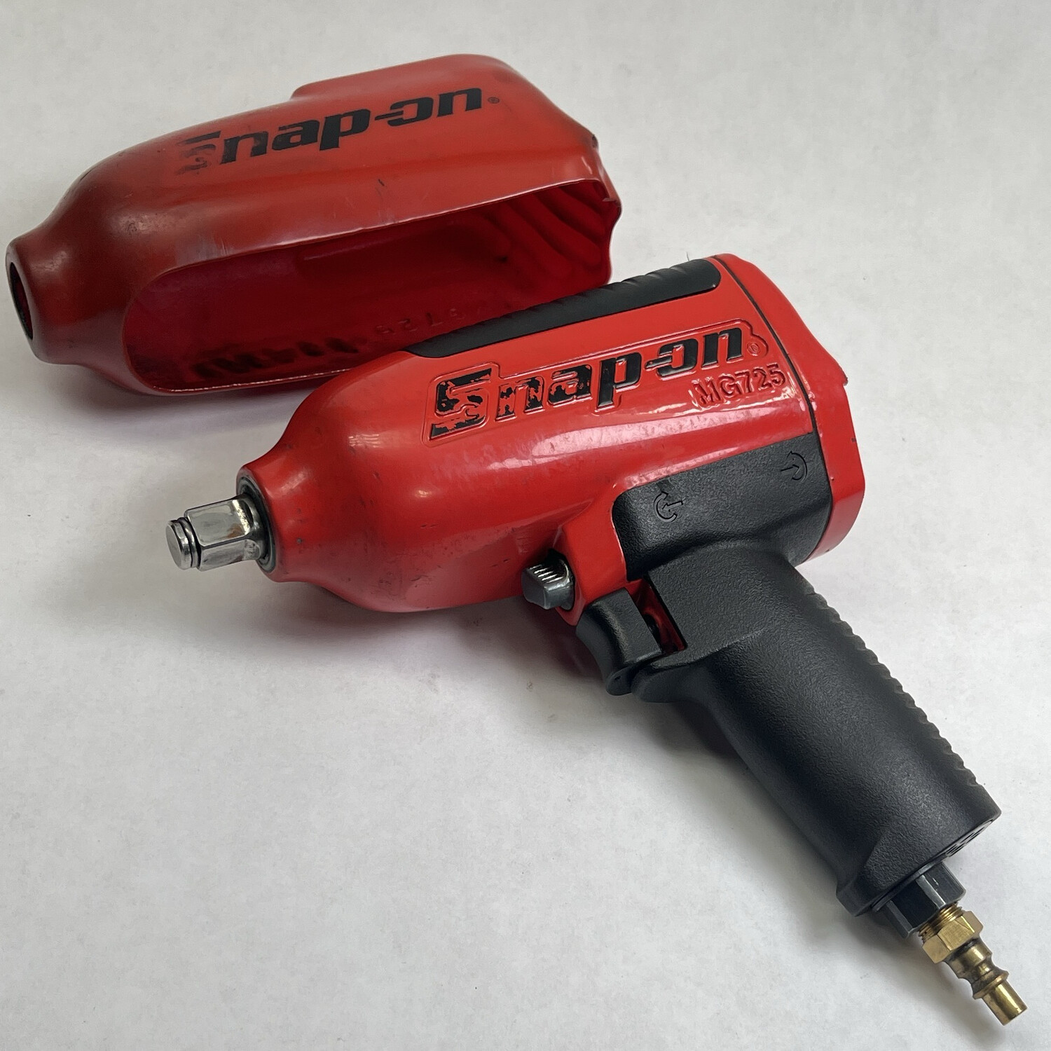 Snap On 1/2" Drive Heavy-Duty Air Impact Wrench (Red), MG725 - Shop ...