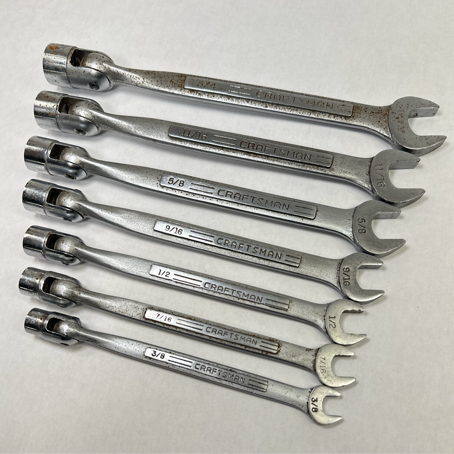 Craftsman USA 7pc Flex Head Swivel Socket Wrench Set (3/8”-3/4”) - Shop ...
